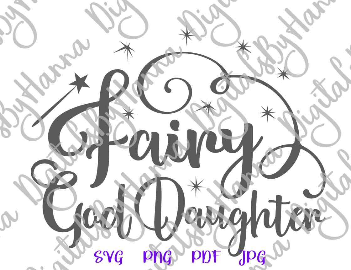 Fairy Goddaughter SVG for Cricut Christening Cut File DXF