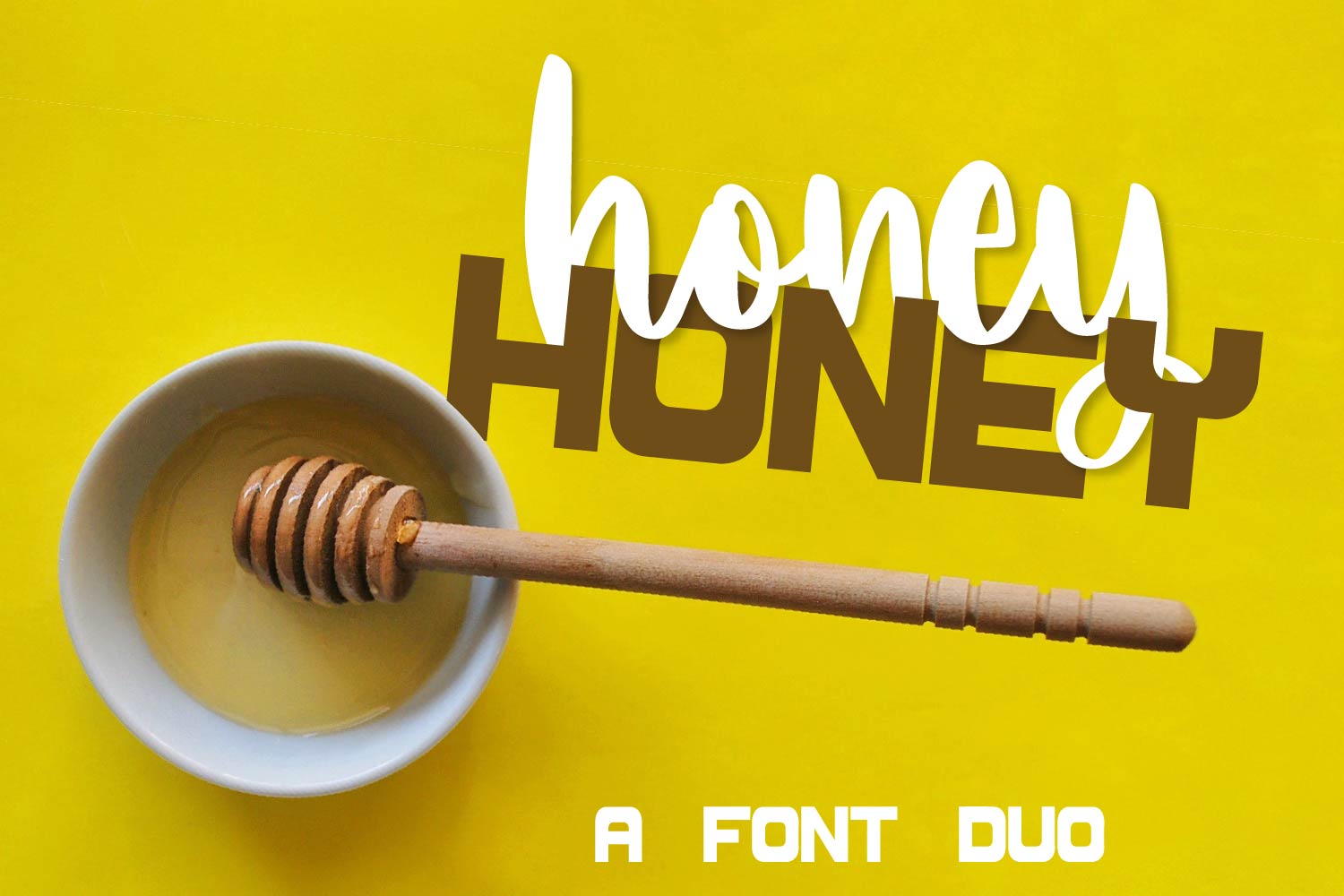 Honey Honey - A Font Scripts and Print Duo