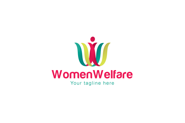 Women Welfare - Female Figure Stock Logo