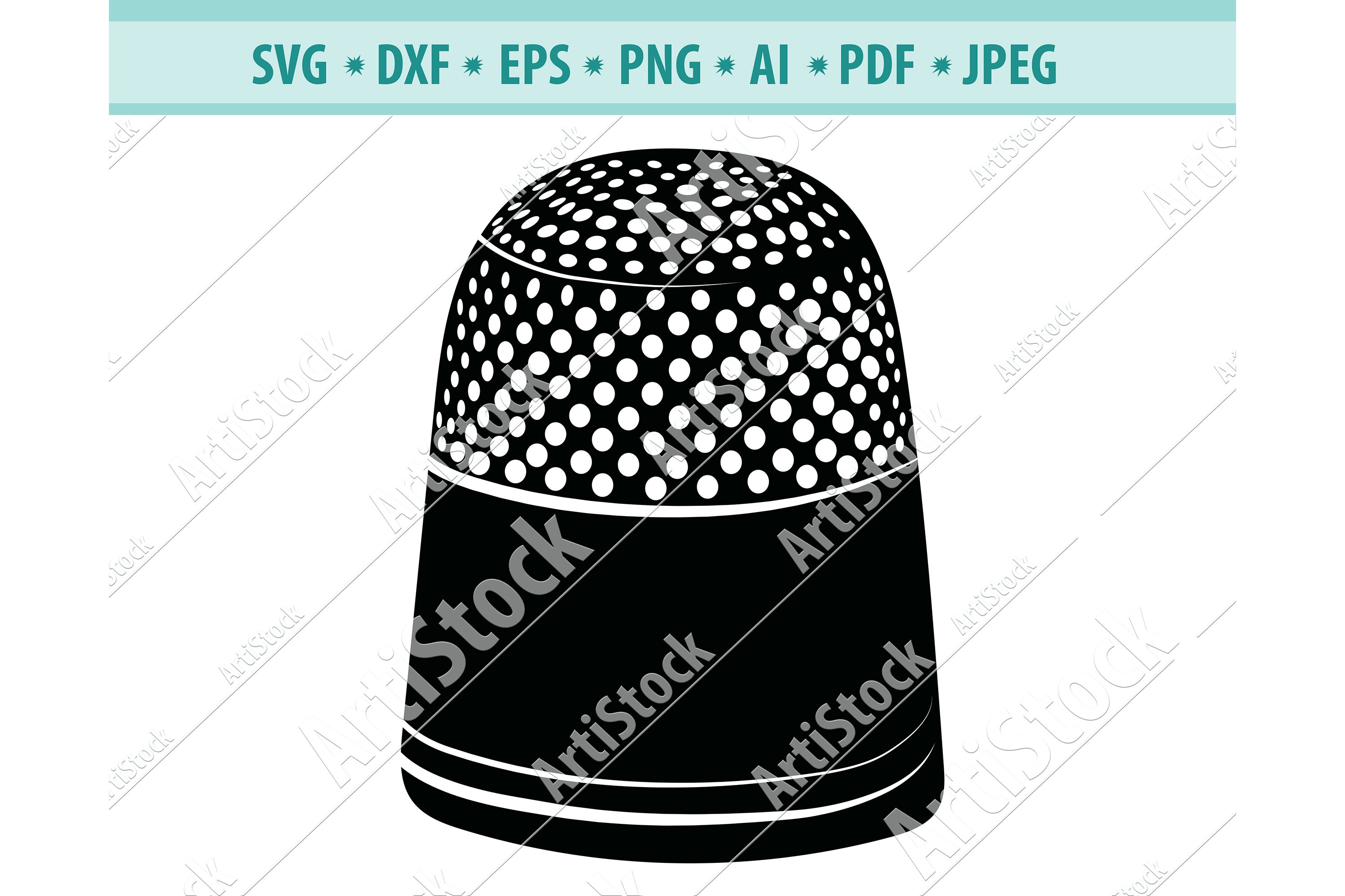 Thimble svg, Thimble clipart Svg, Sewing Svg, Dxf, Png, Eps