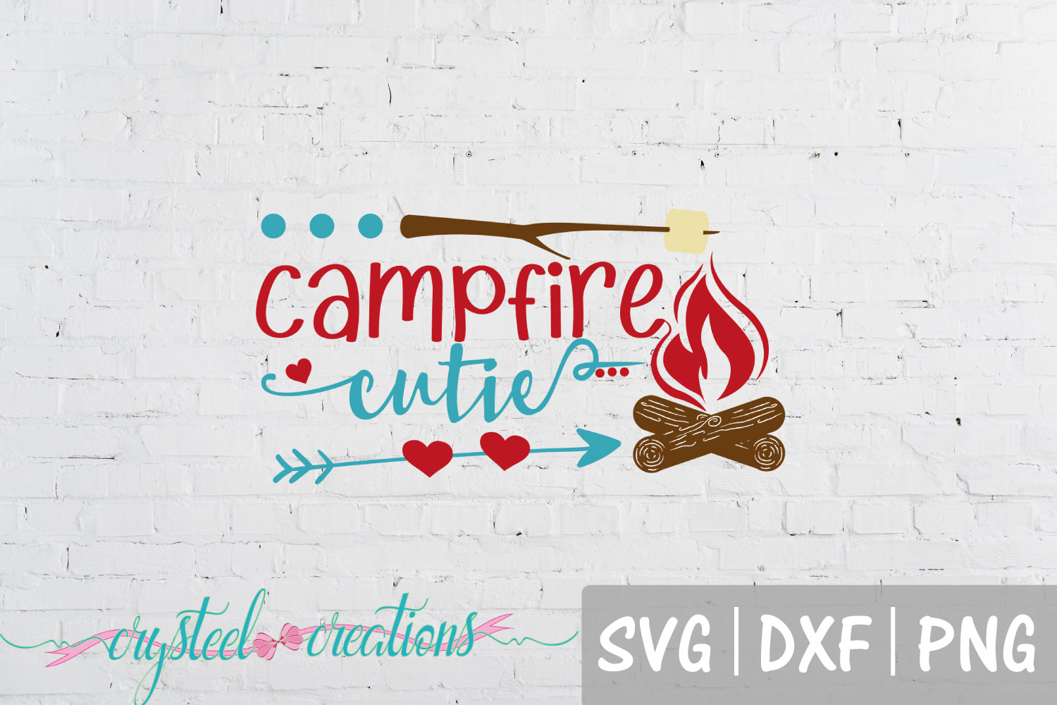 Campfire Cutie SVG, DXF, PNG (65990) | Cut Files | Design Bundles