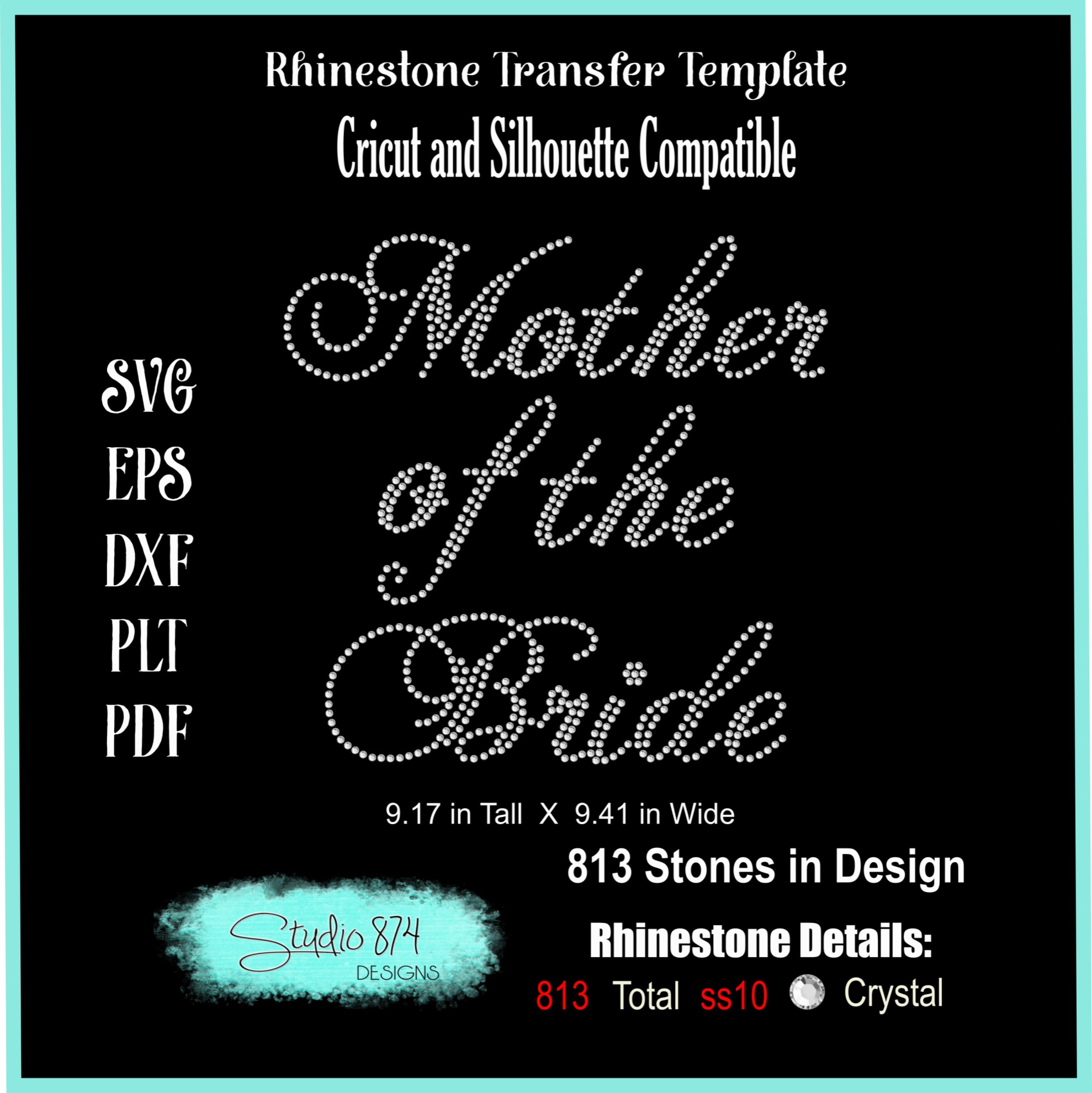 Bridal Party Bundle - Rhinestone SVG Transfer Template (266058) | Cut Files | Design Bundles