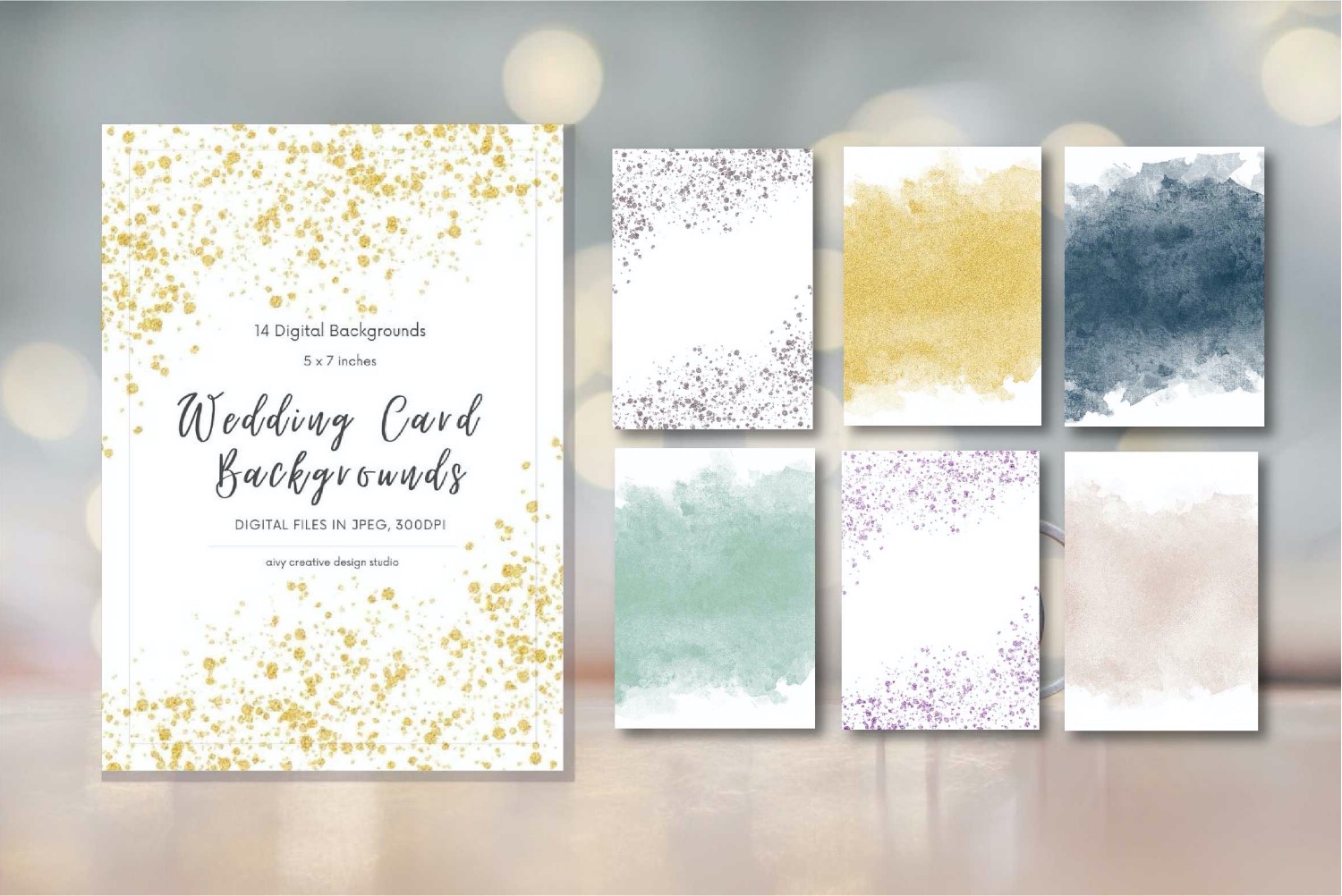 Wedding Bundle Graphics and Backgrounds | Invitation (445565 ...