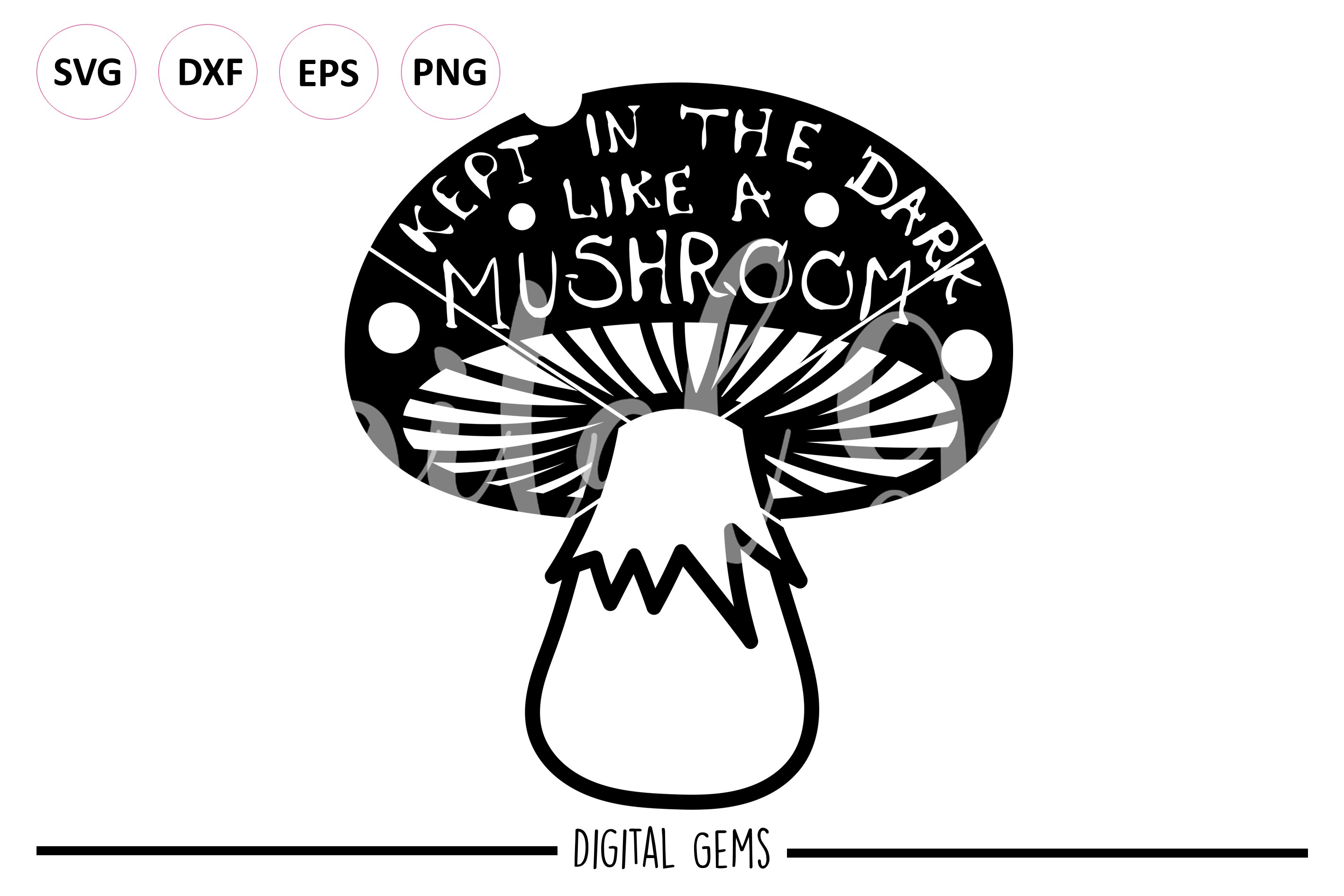 Mushroom SVG / EPS / DXF Files