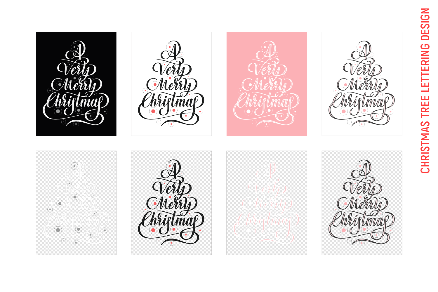 Christmas tree, Merry Christmas vector clipart