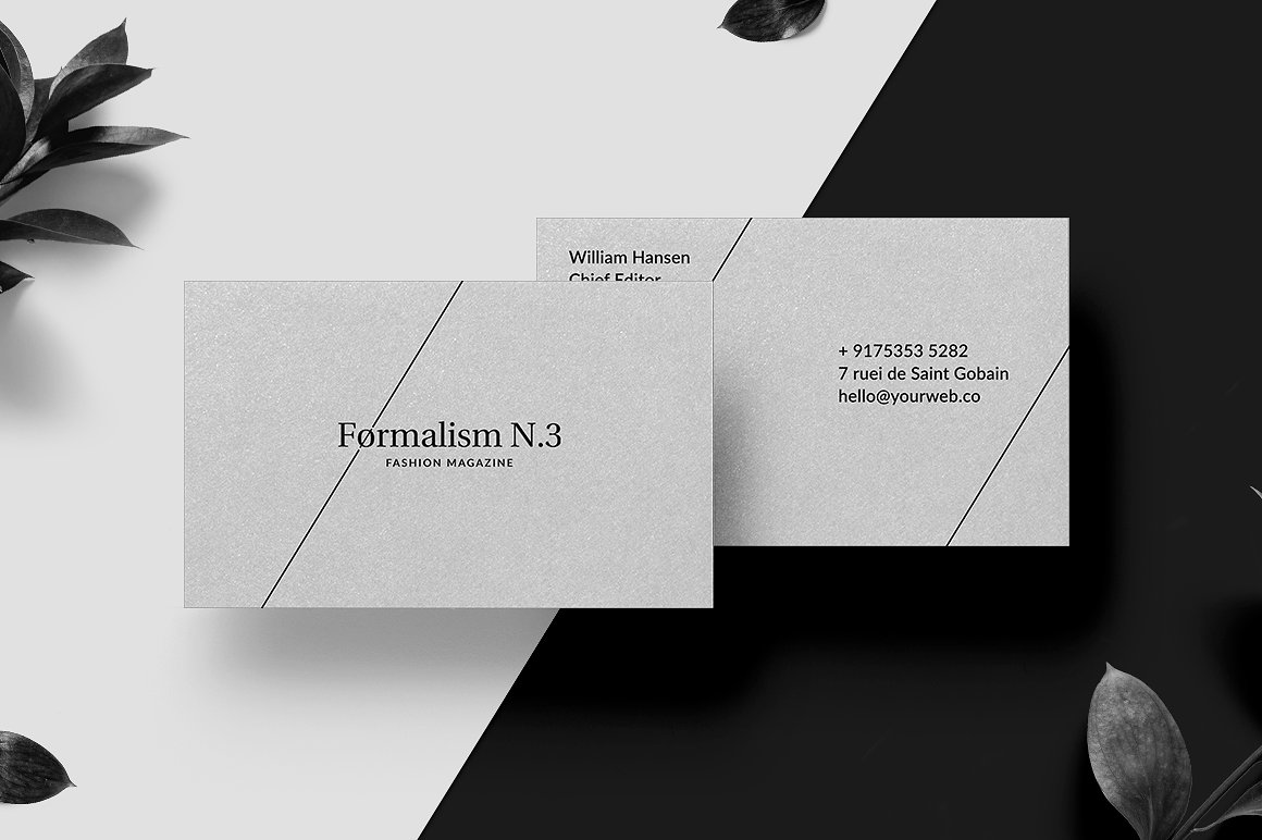 Formalism Business Card Template (29183) | Business Cards | Design Bundles