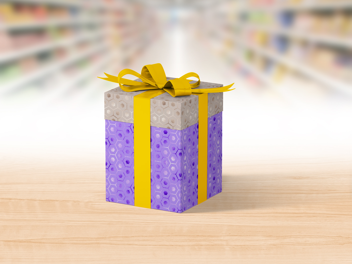 Gift Box Rectangle Mockups V2