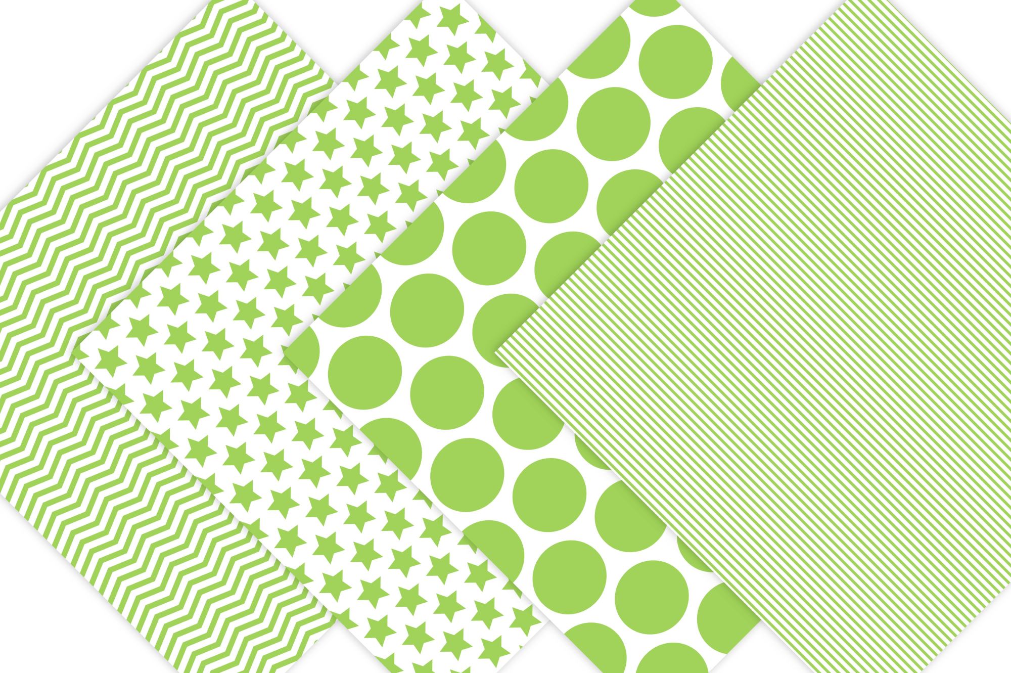 Lime Green Digital Paper (14920) | Backgrounds | Design Bundles
