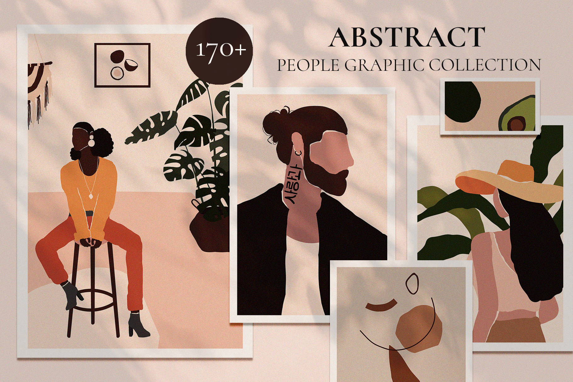 ABSTRACT PEOPLE prints modern art