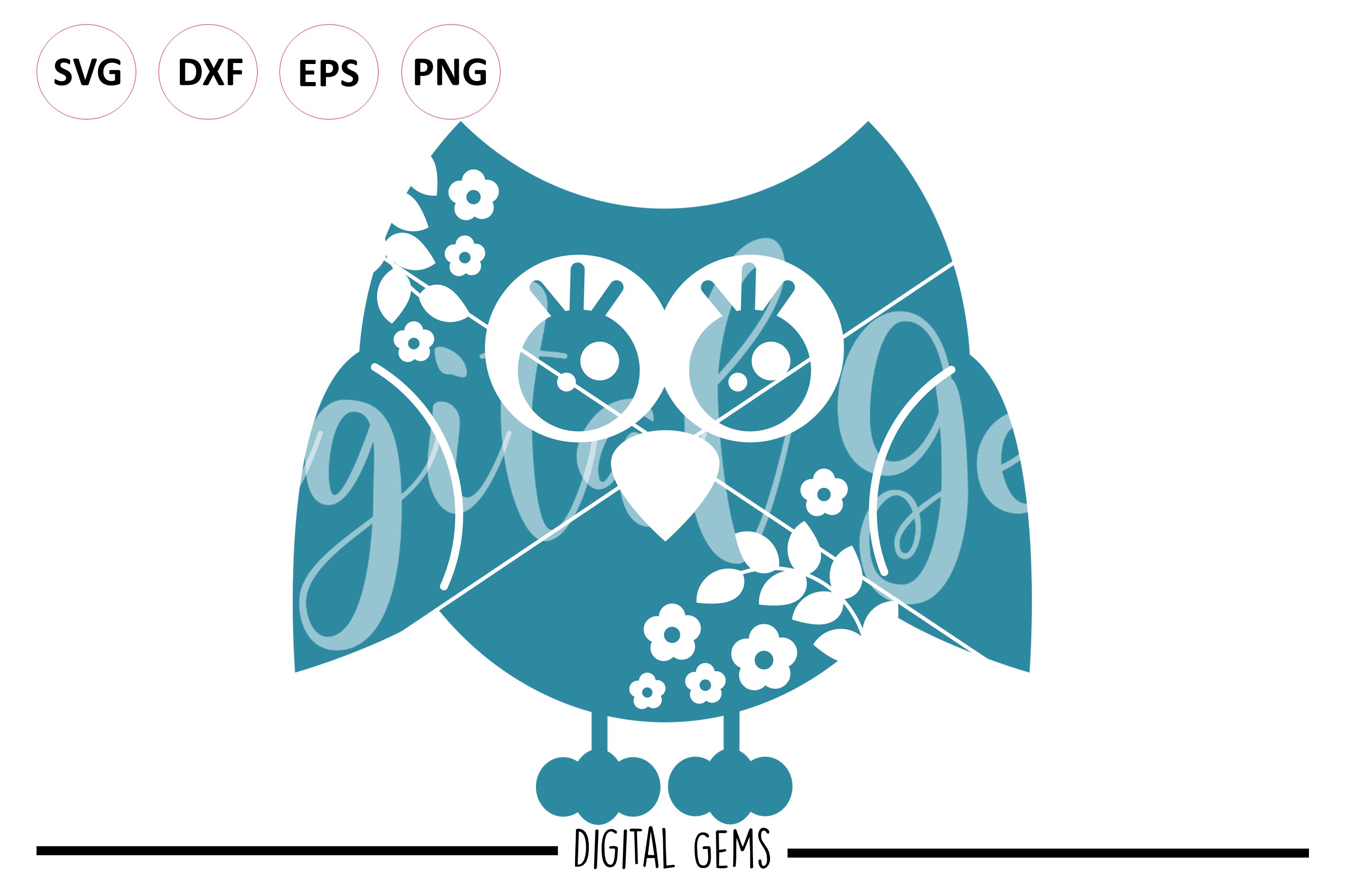 Owl SVG EPS DXF PNG file