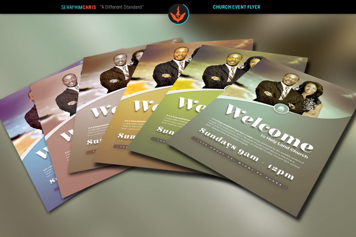 Church Welcome Cover Photoshop Template (28066) | Flyers | Design Bundles