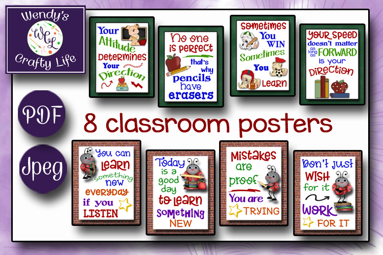 Teacher posters and classroom rules - 8x10 Jpegs & PDF files (304410 ...