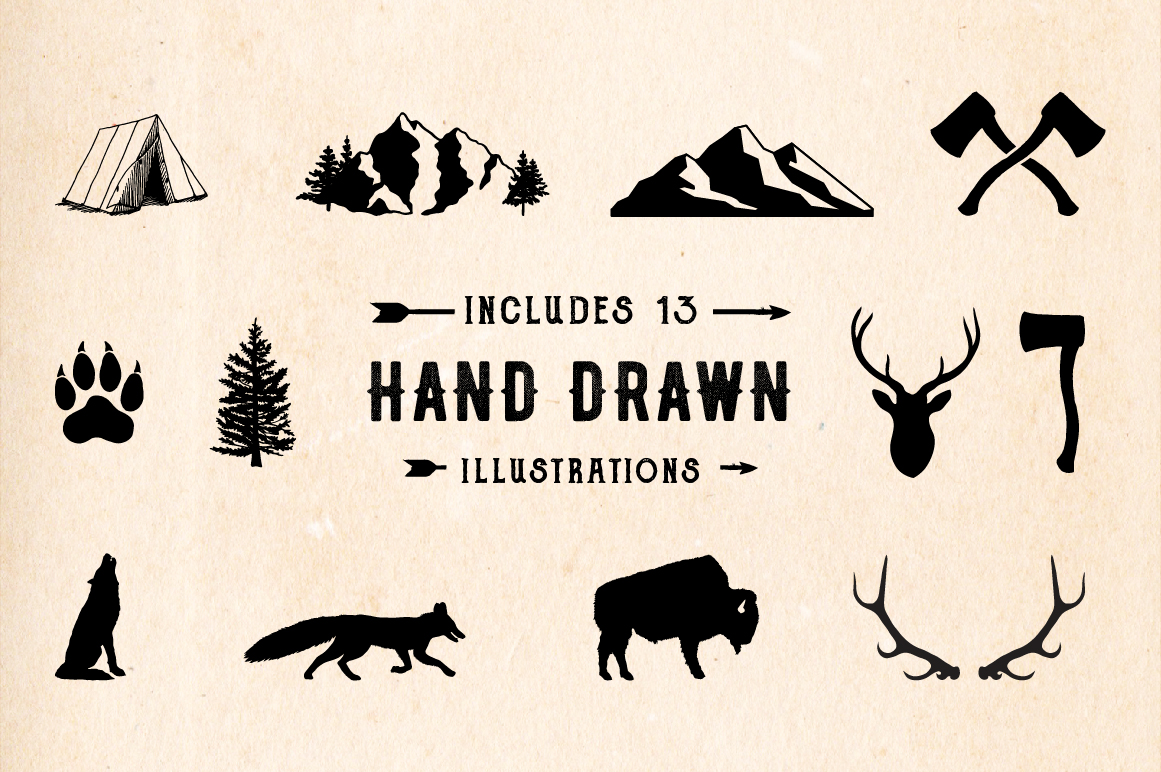 Rustic Logos Volume 2 AI EPS PNG PSD