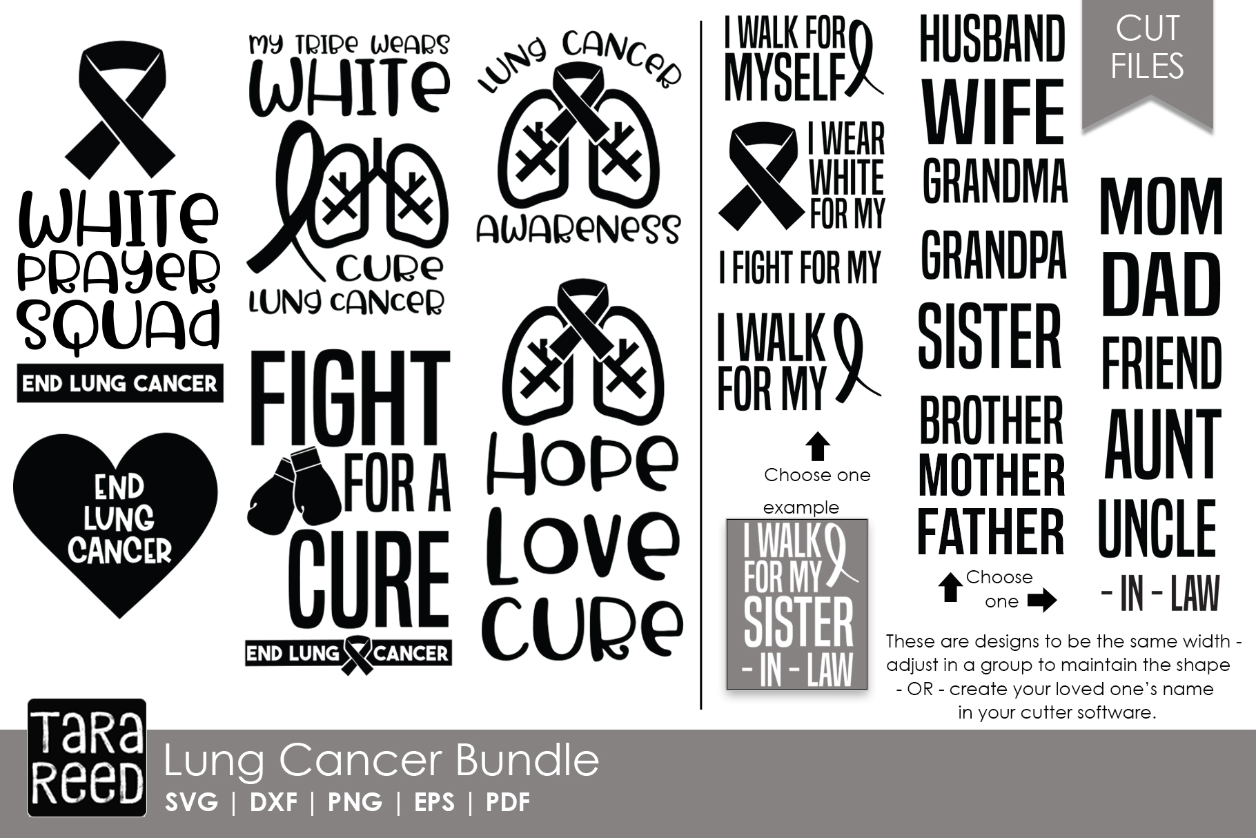 End Lung Cancer - Cancer SVG and Cut Files for Crafters