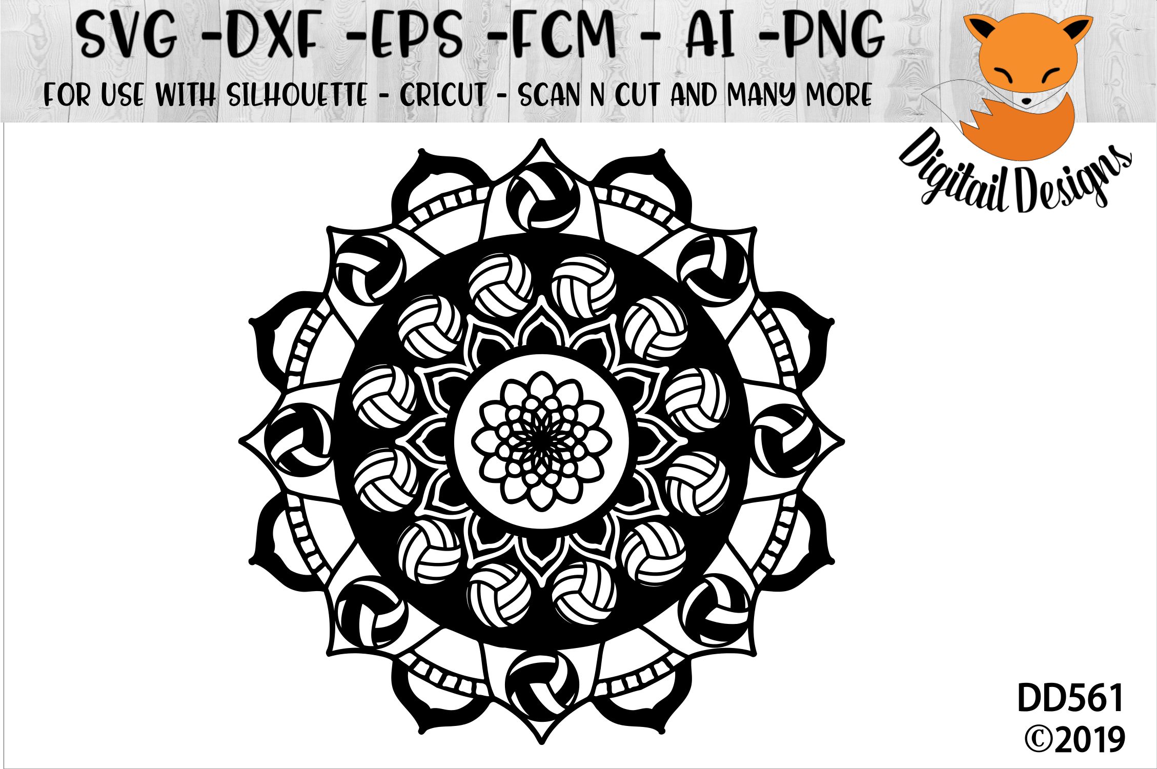 Volleyball Mandala SVG