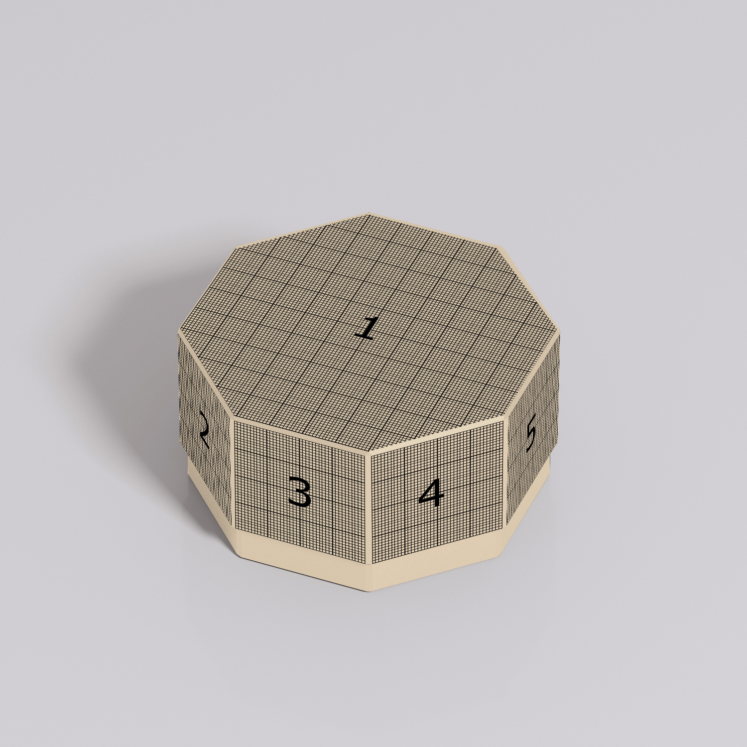 Hexagon Box Package Mock Up