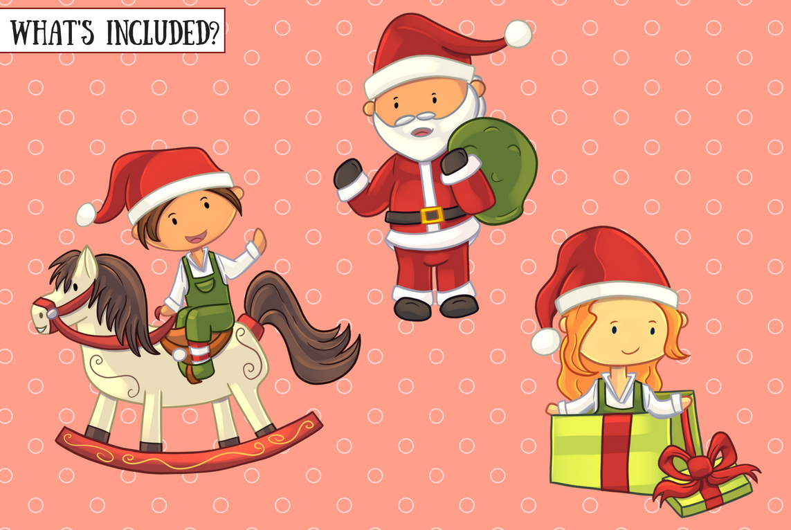 Santa's Workshop Elves Collection (105894) | Illustrations | Design Bundles