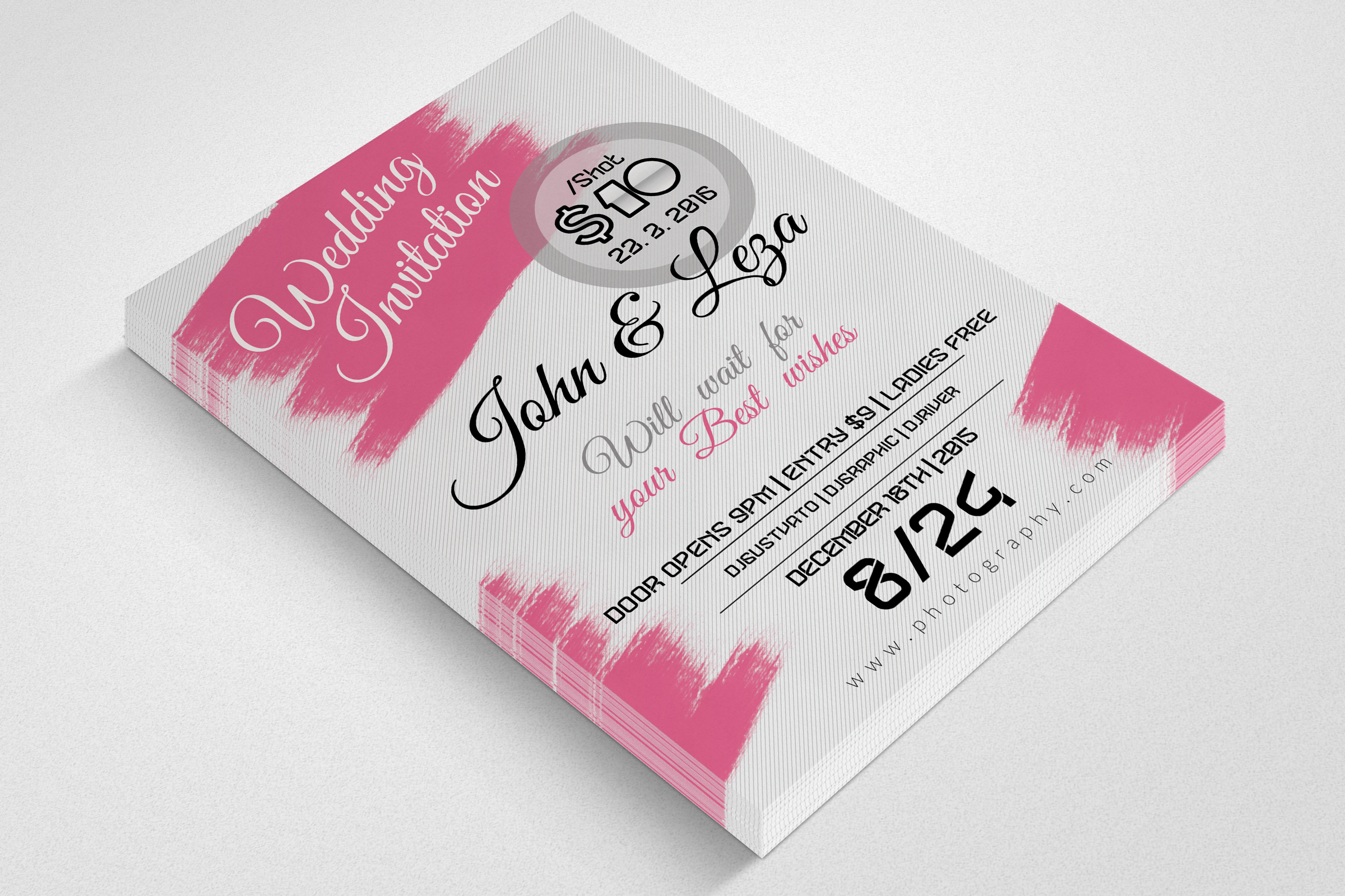 Classy Wedding Invitation Flyers (69912) | Flyers | Design Bundles