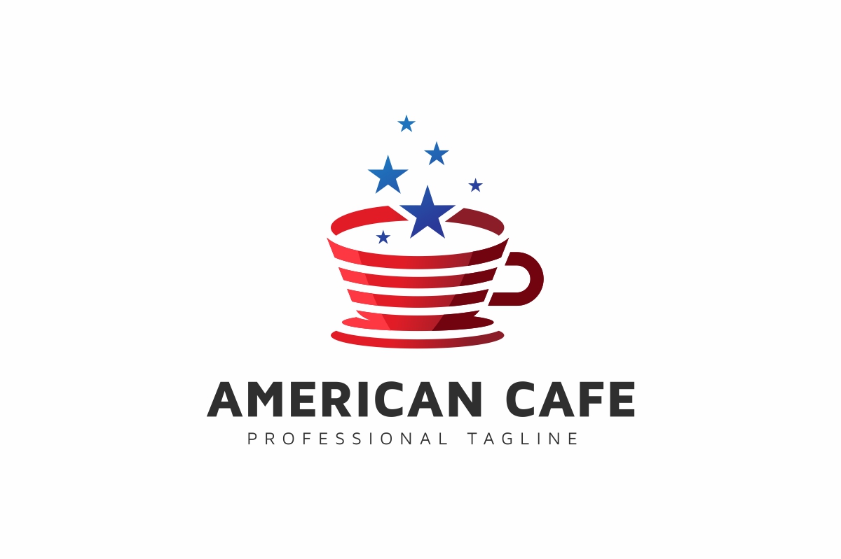 American Cafe Logo (422055) | Logos | Design Bundles