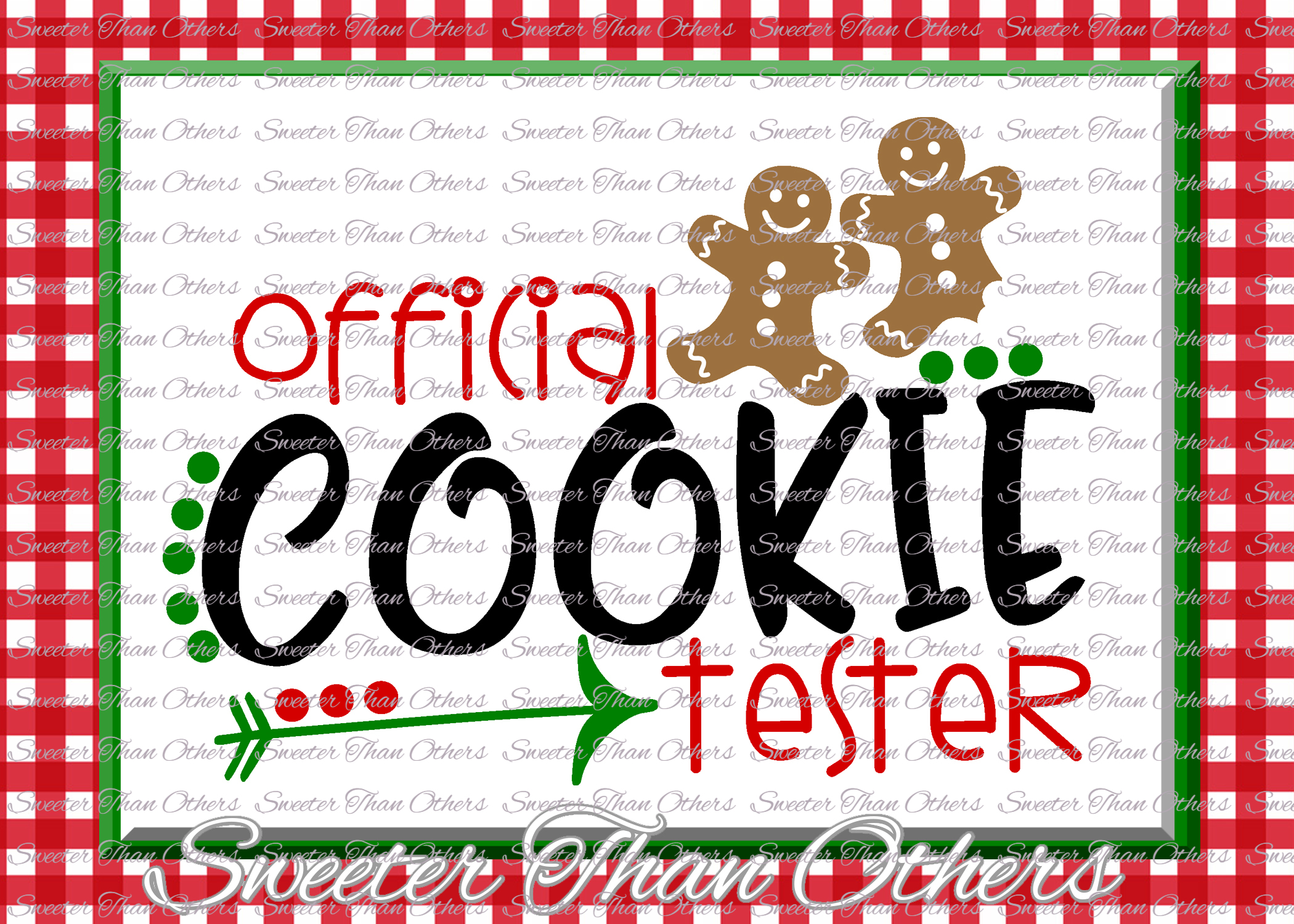 Official Cookie Tester Svg, Christmas svg, Cookies svg