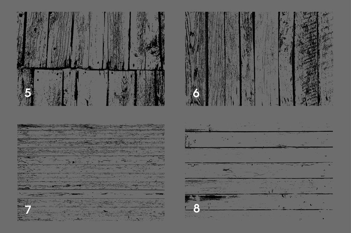 20 Weathered Wood Texture Overlays (110578) | Textures | Design Bundles