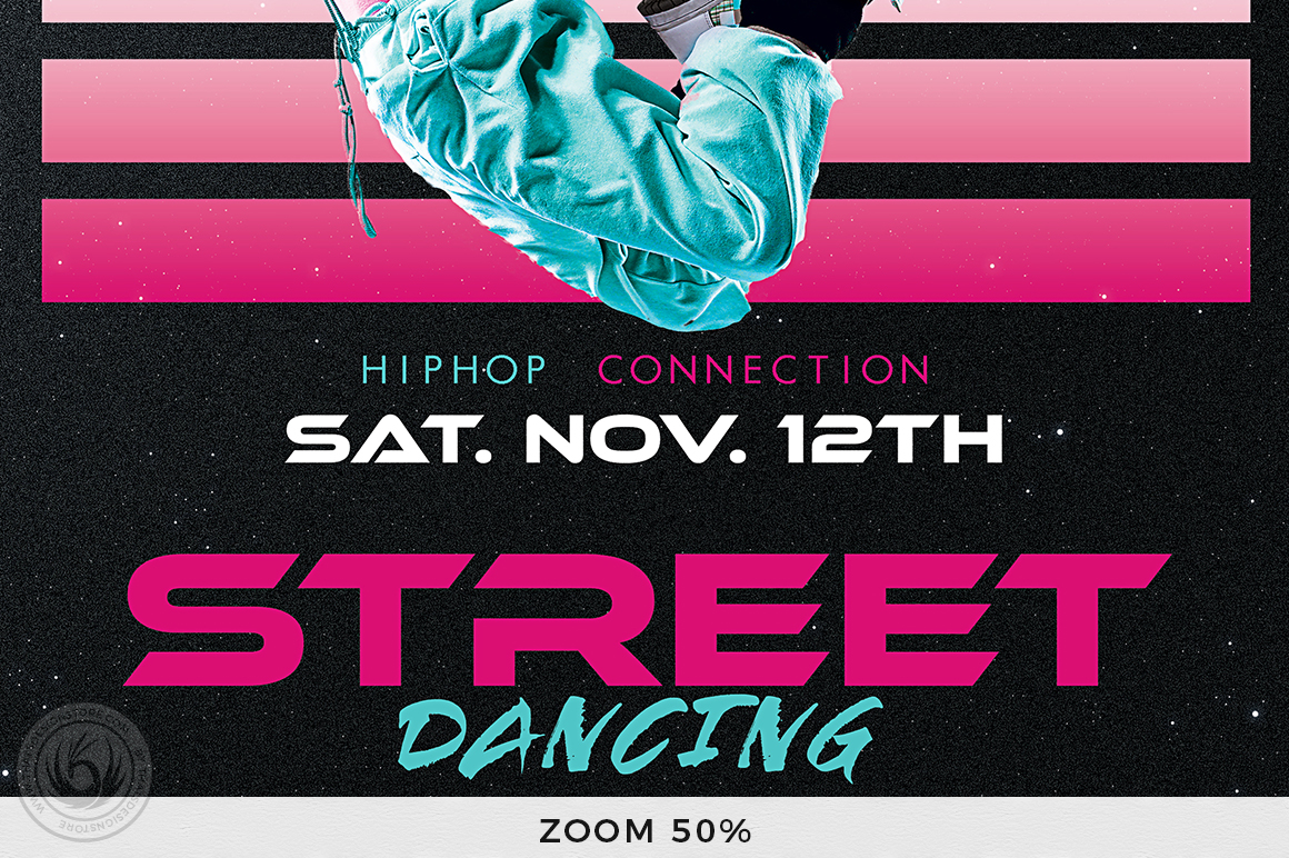 Street Dancing Flyer Template (97819) | Flyers | Design Bundles