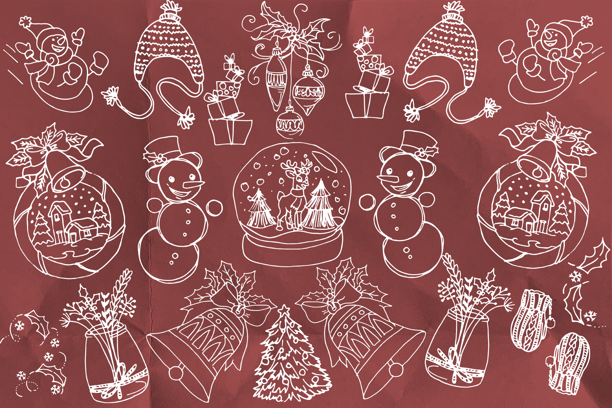Merry Christmas Doodles