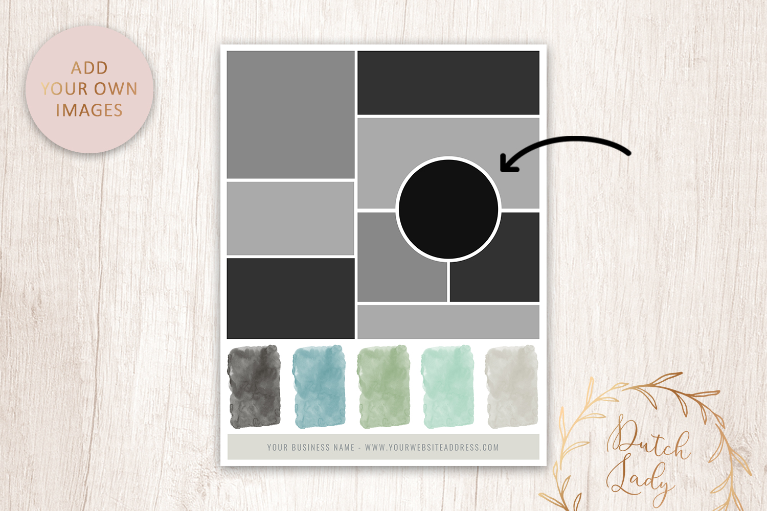 PSD Mood & Vision Board - Adobe Photoshop Template - #6