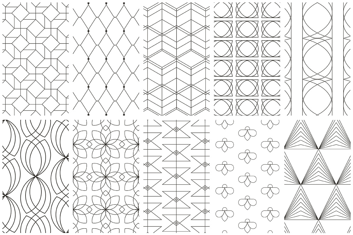 Feminine Elegant Patterns (15570) | Backgrounds | Design Bundles