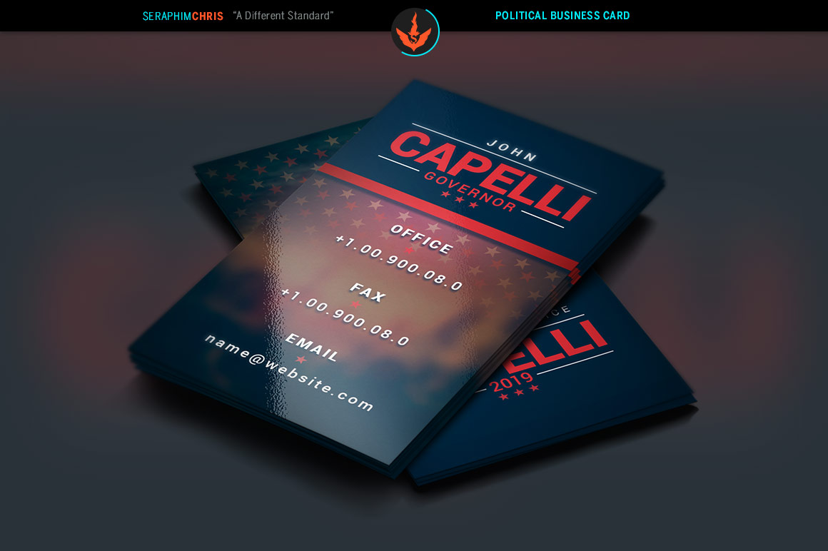 Political Election Business Card Template