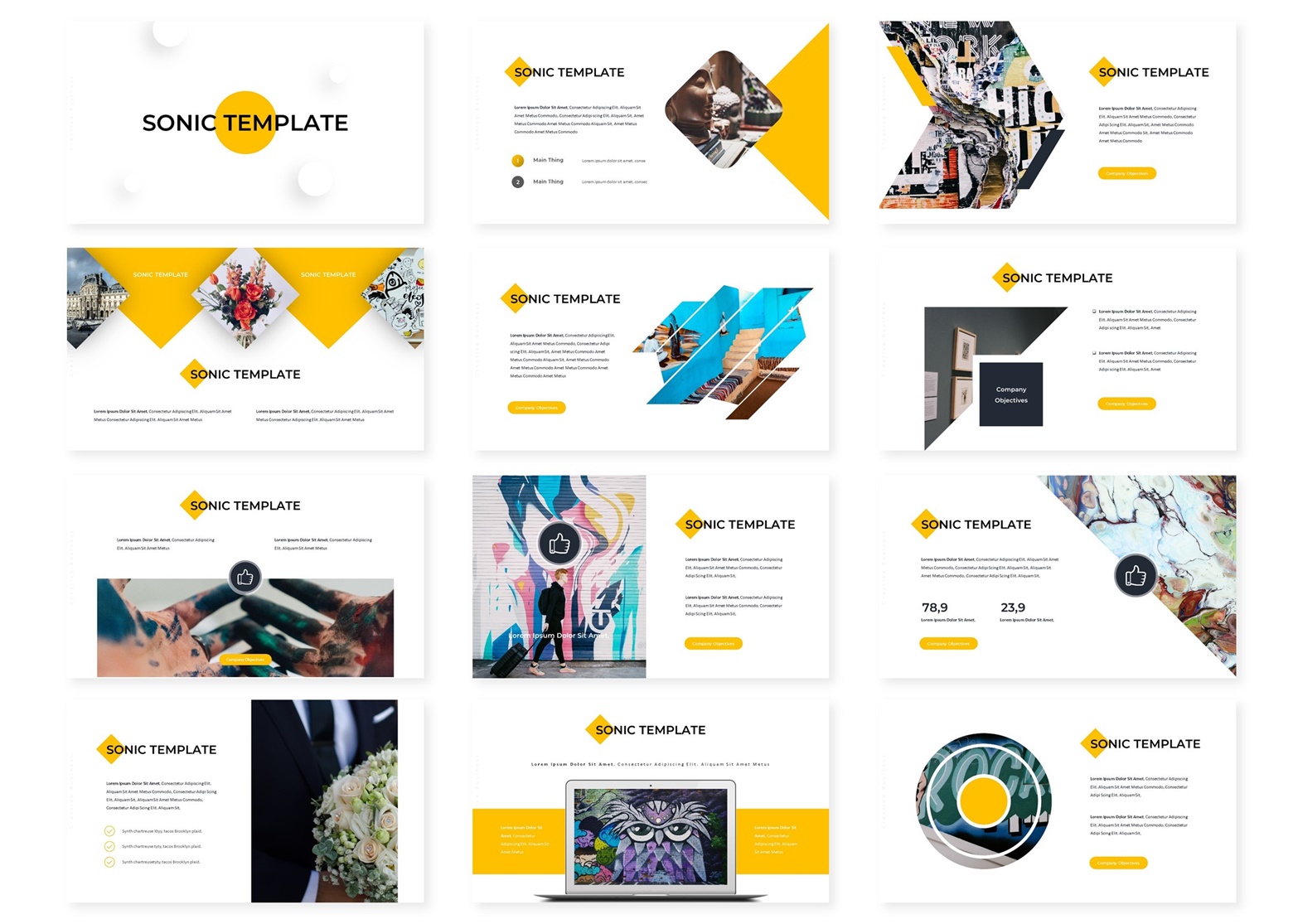 Sonic - Powerpoint Template (329669) | Presentation Templates | Design ...