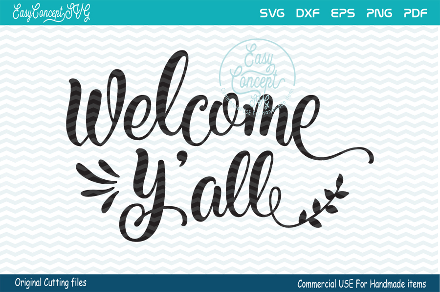 Welcome Y'all (82762) | SVGs | Design Bundles