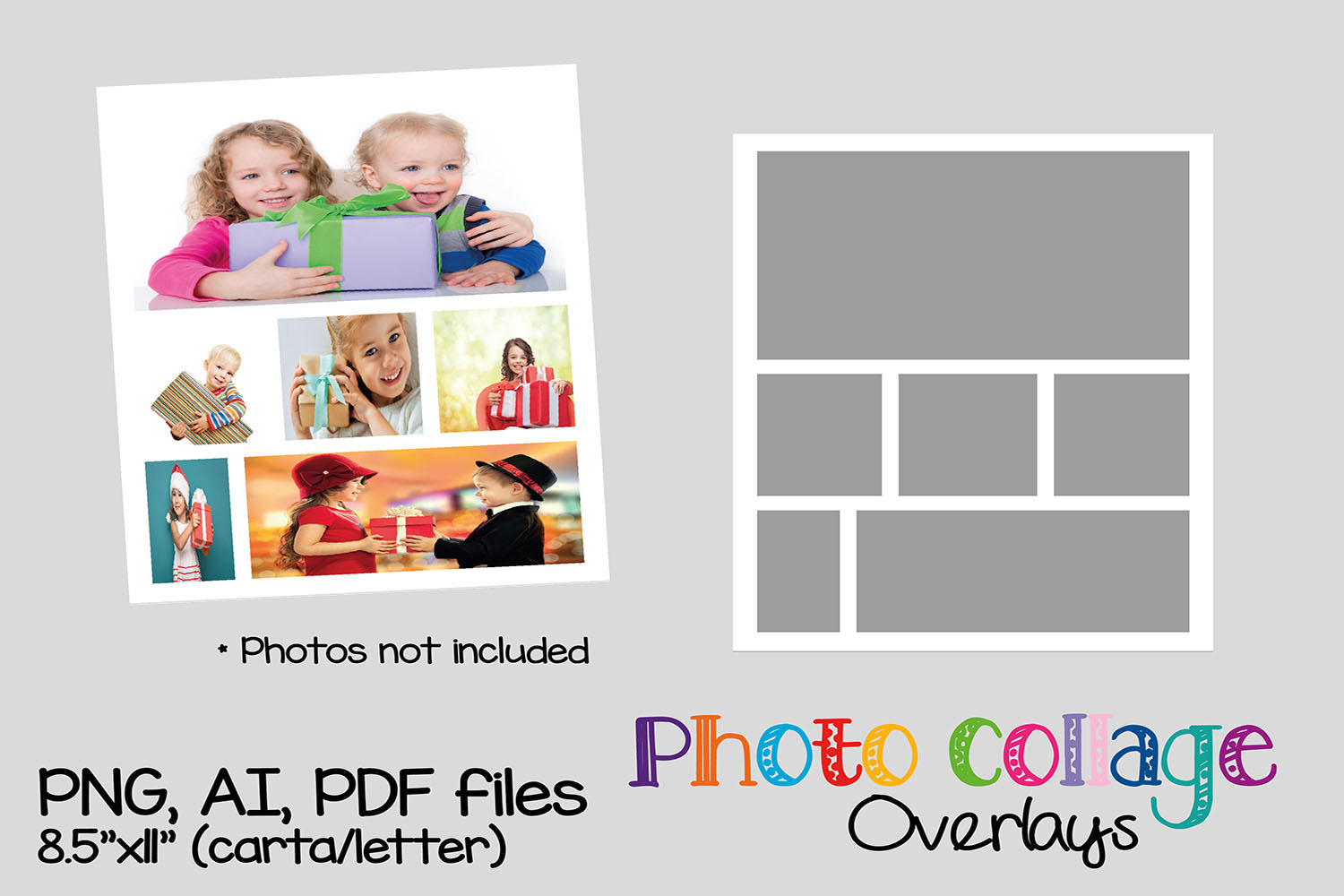 15 Photo collage templates bundle