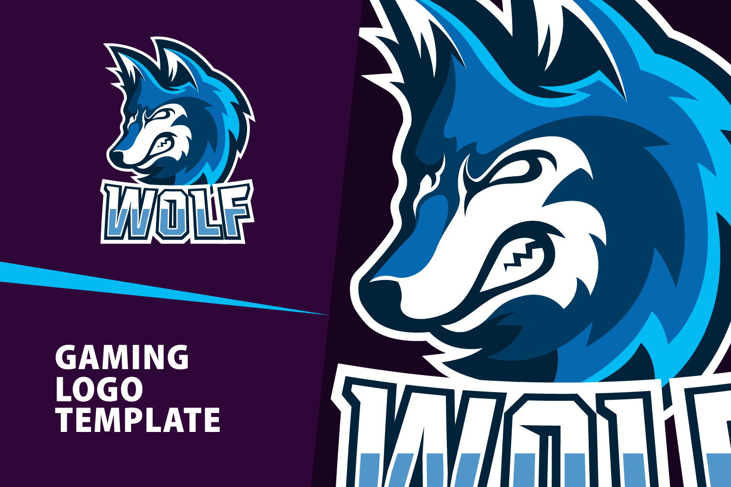 Wolf Gaming Logo Template