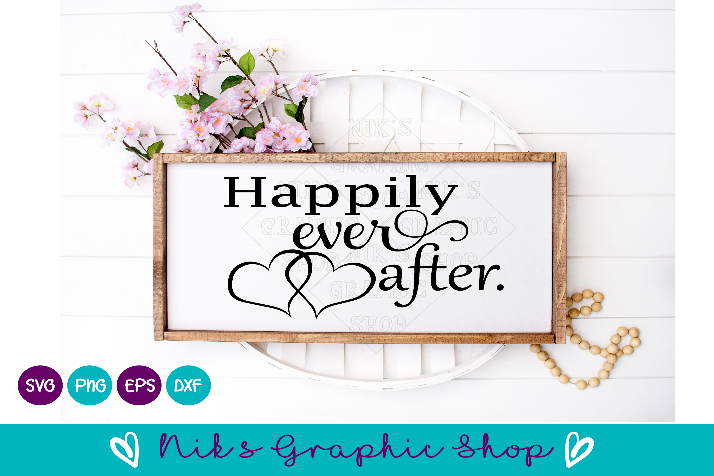 Happily ever after svg, cut files, Wedding Svg (73150) | SVGs | Design ...
