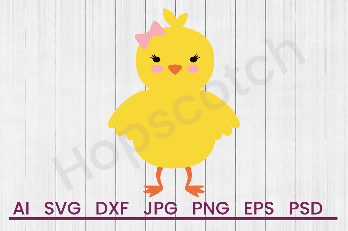 Chick SVG, Girl Chick SVG, DXF File, Cuttable File (196432) | SVGs ...
