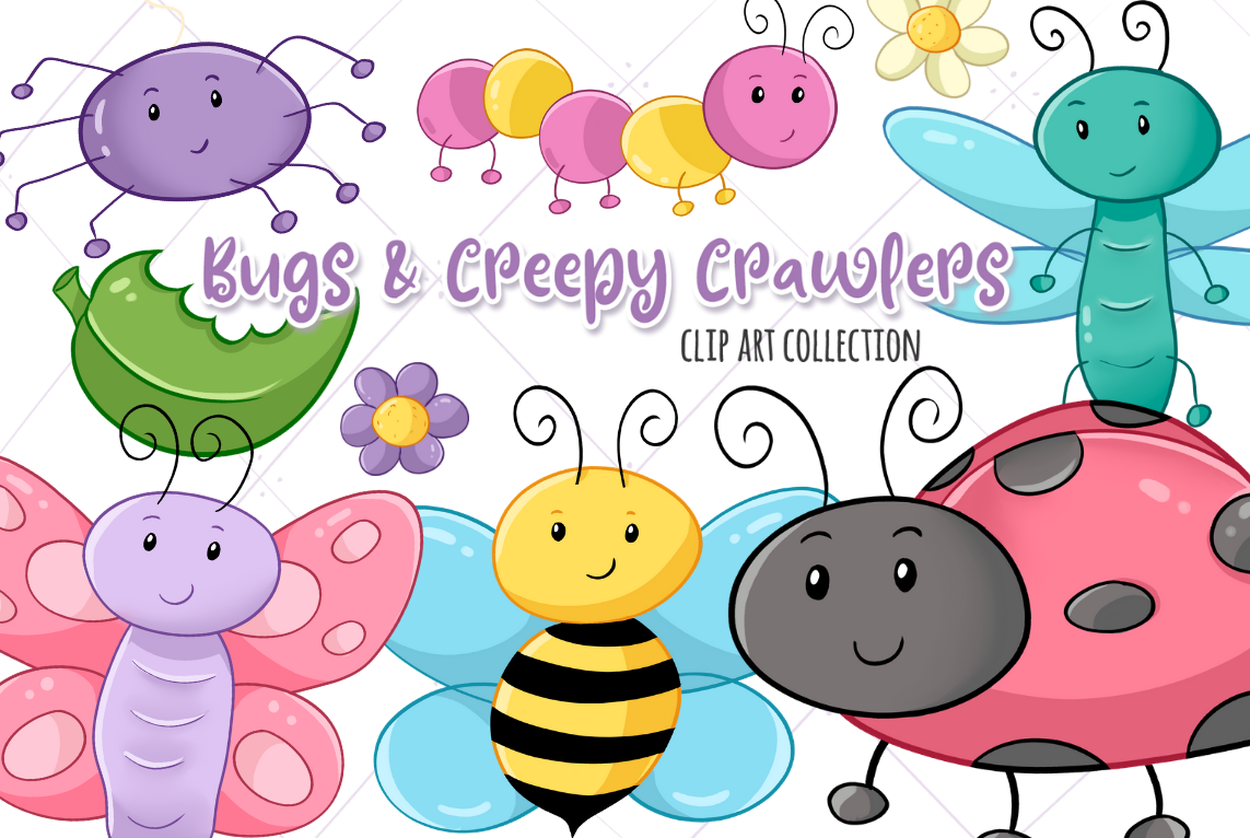 Bugs and Creepy Crawlers Clip Art Collection
