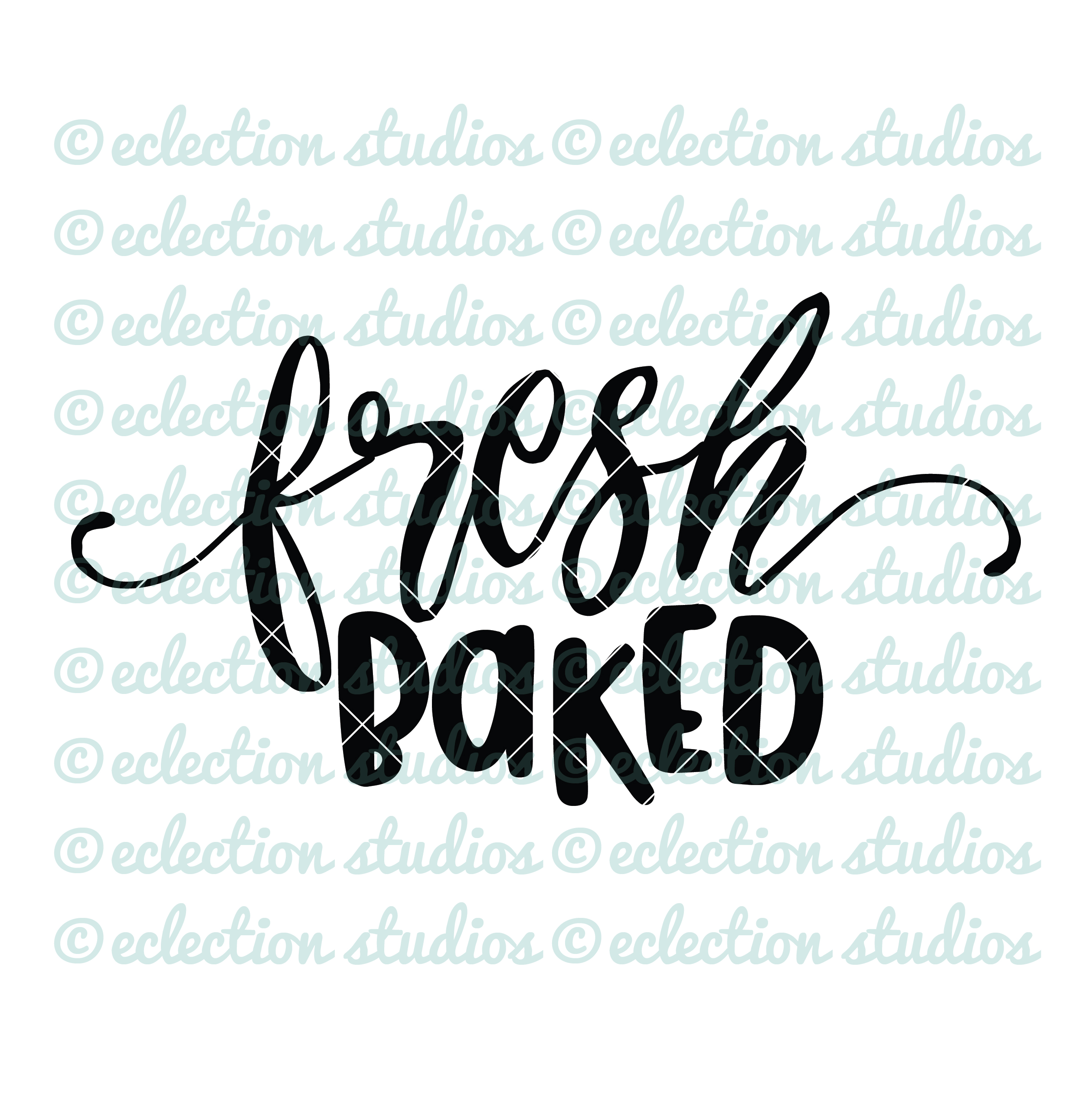Fresh Baked SVG, Word Art for Sign makers