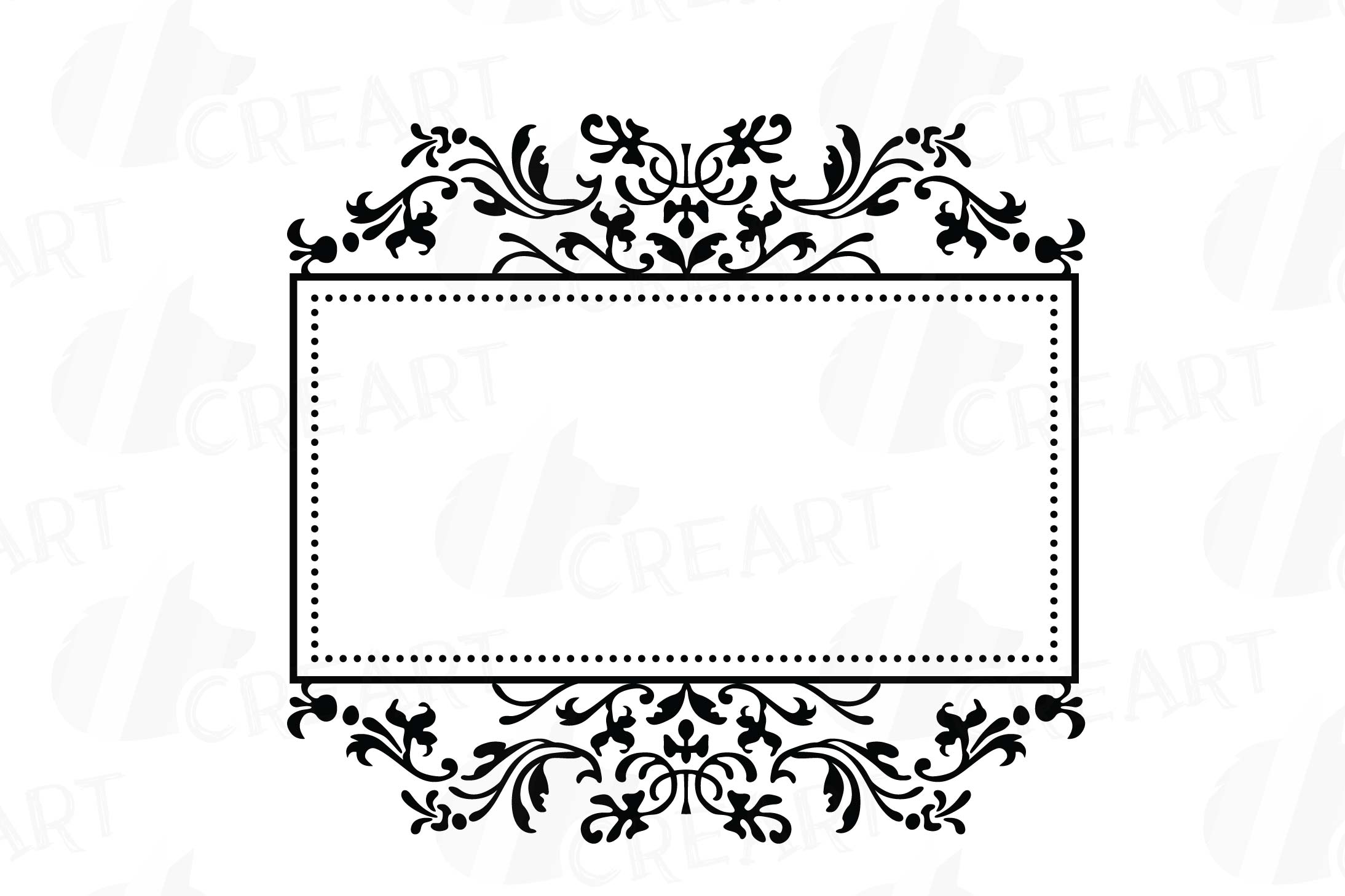 Digital Frames, Borders Clip Art, Digital Labels silhouette (109397 ...