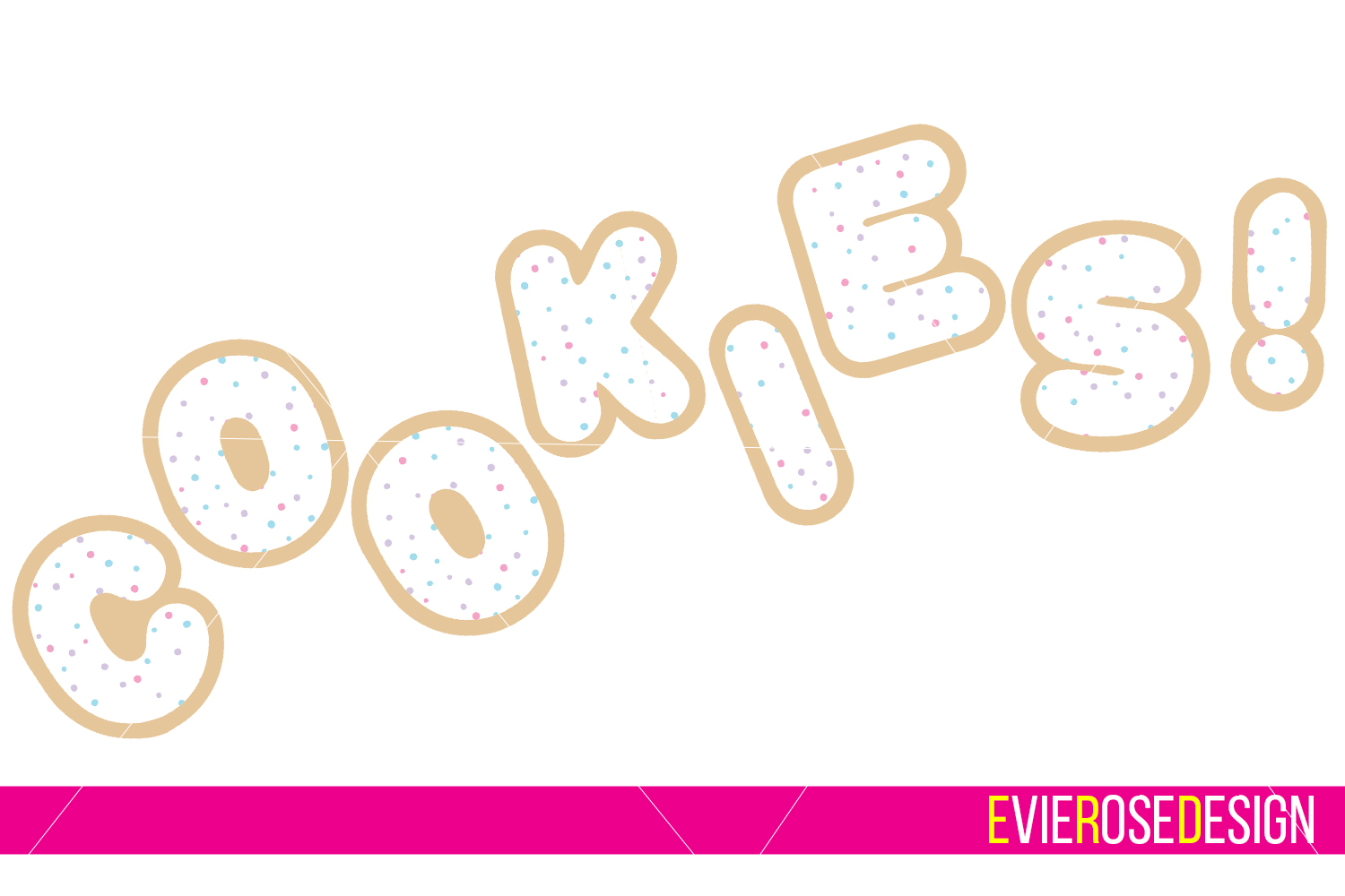 Frosted Sugar Cookie Letters | Cute Cookie Cut Files