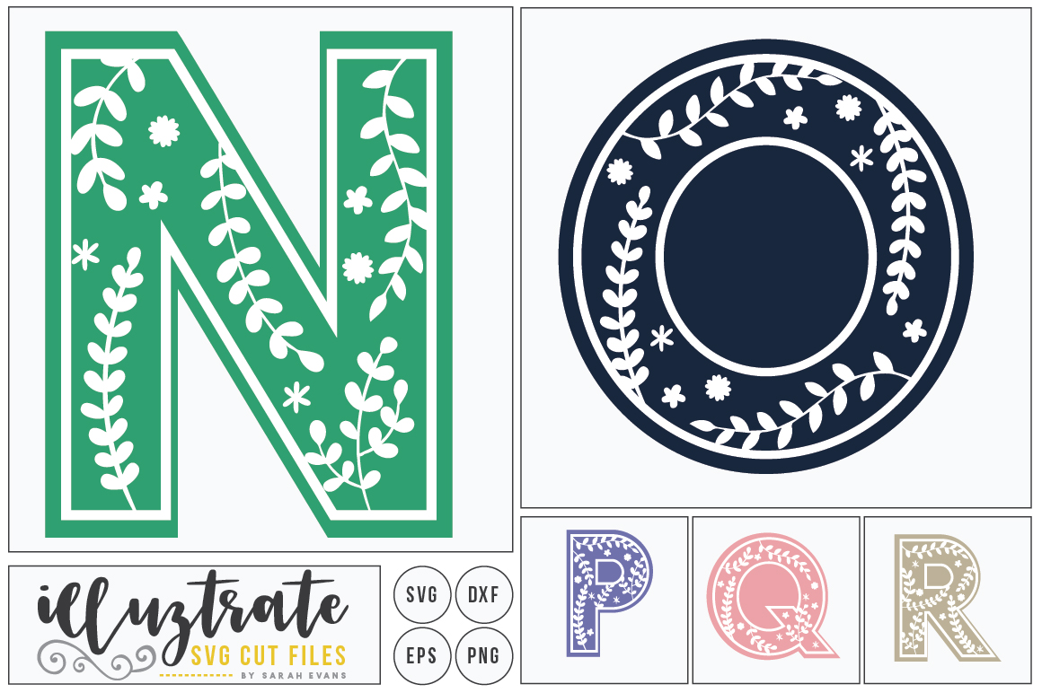 Full Alphabet Svg Bundle Dxf Cut Files Vector Clipart