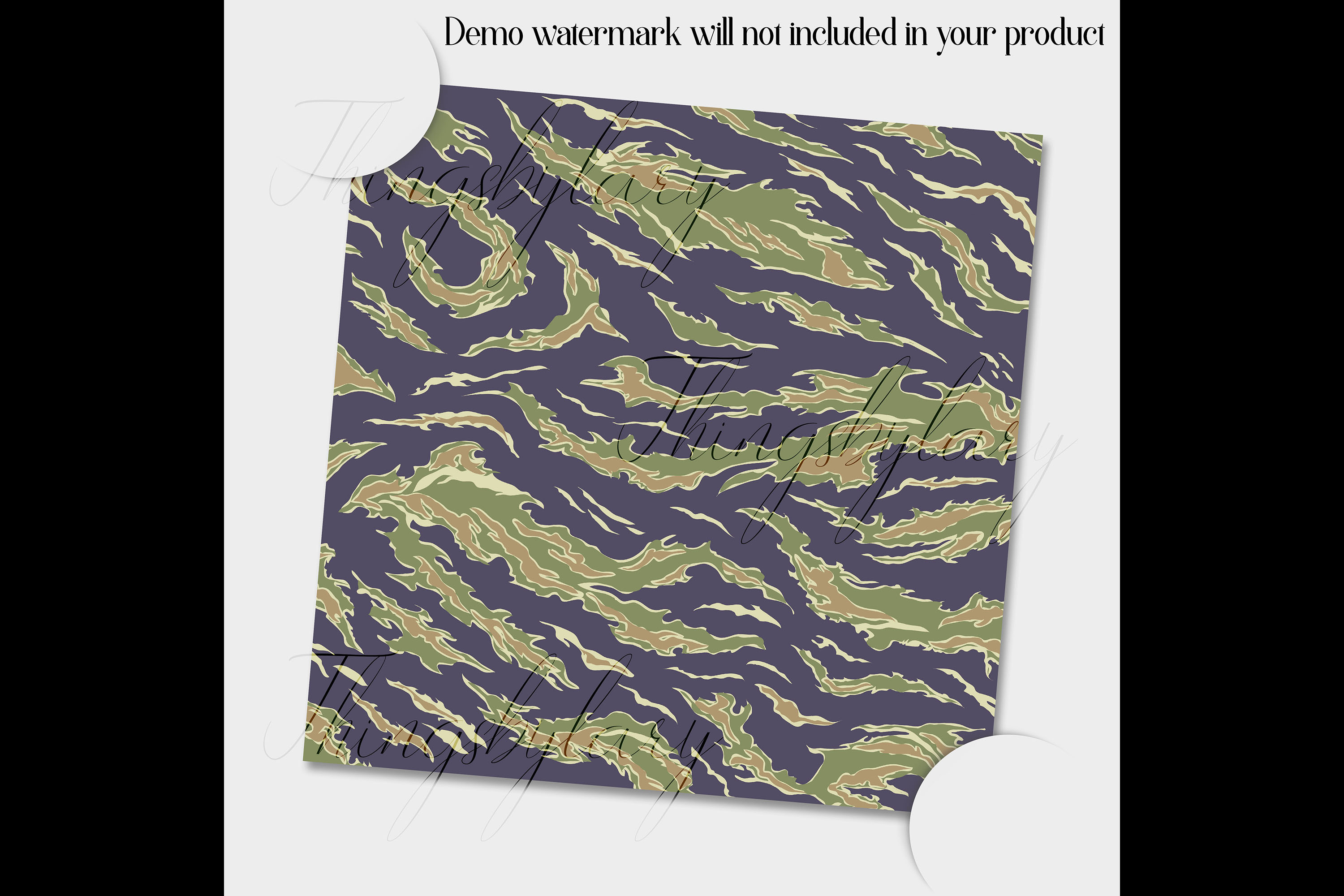 24 Seamless Army Camouflage Digital Papers