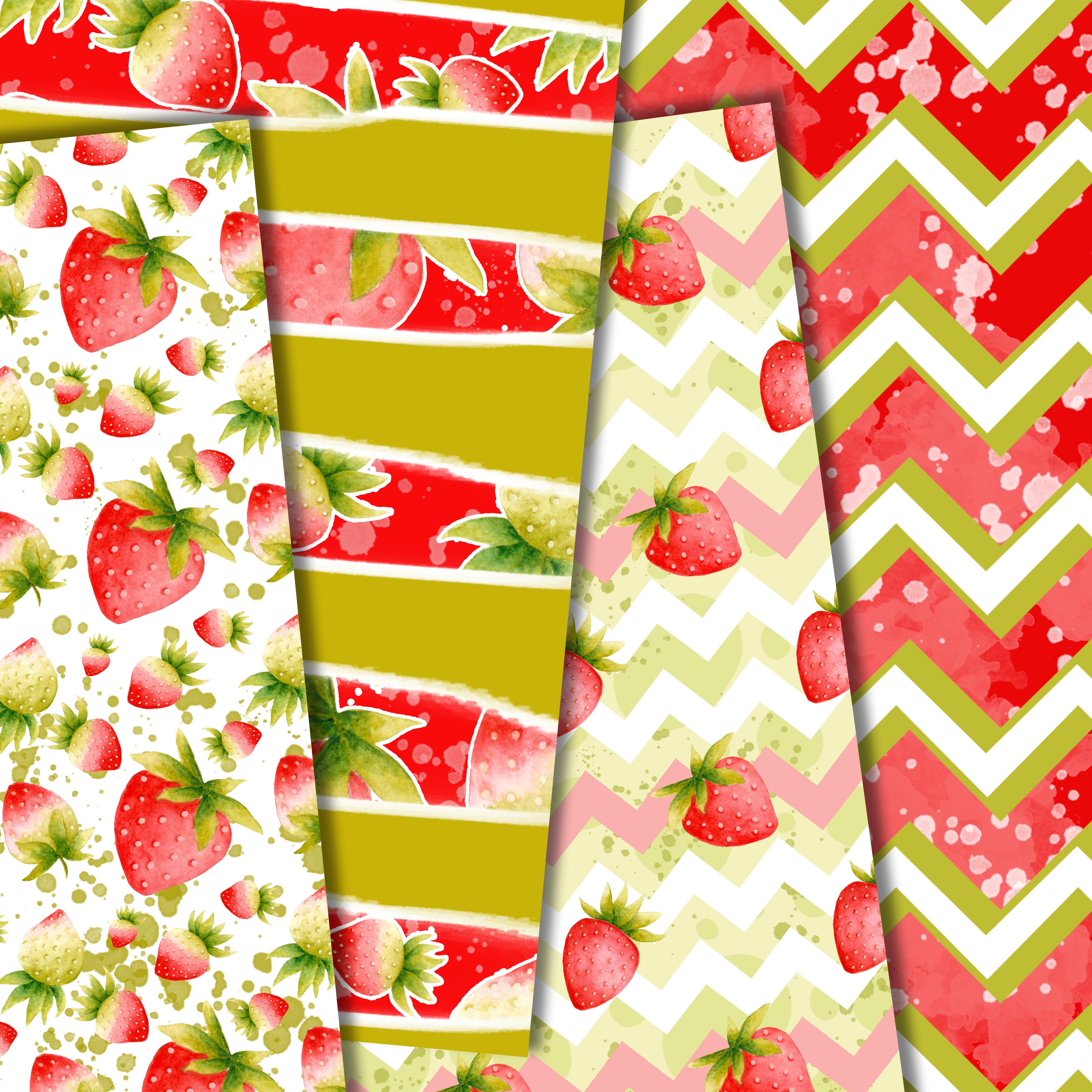 Strawberry patterns