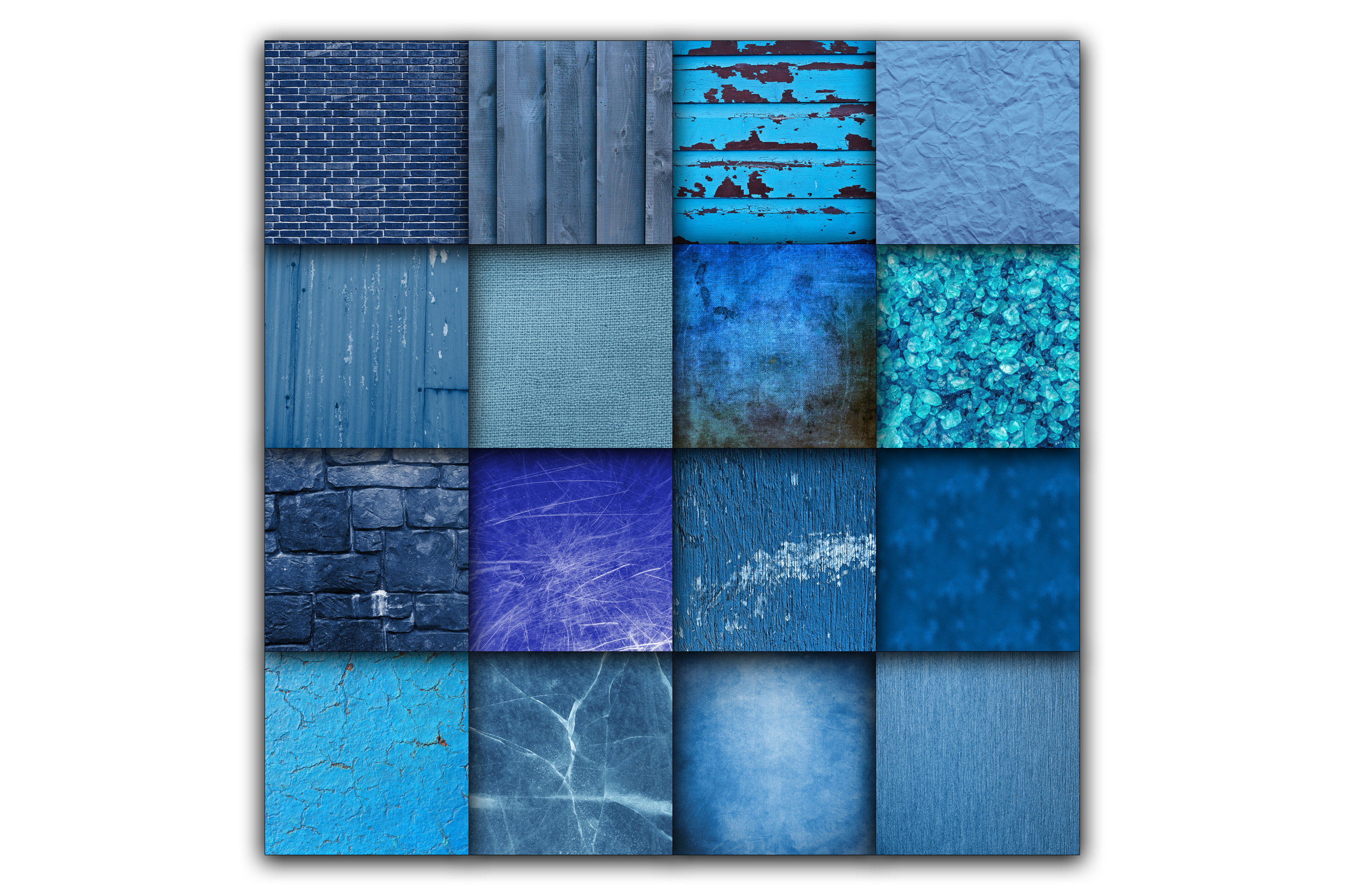 Shades of Blue Digital Paper Textures