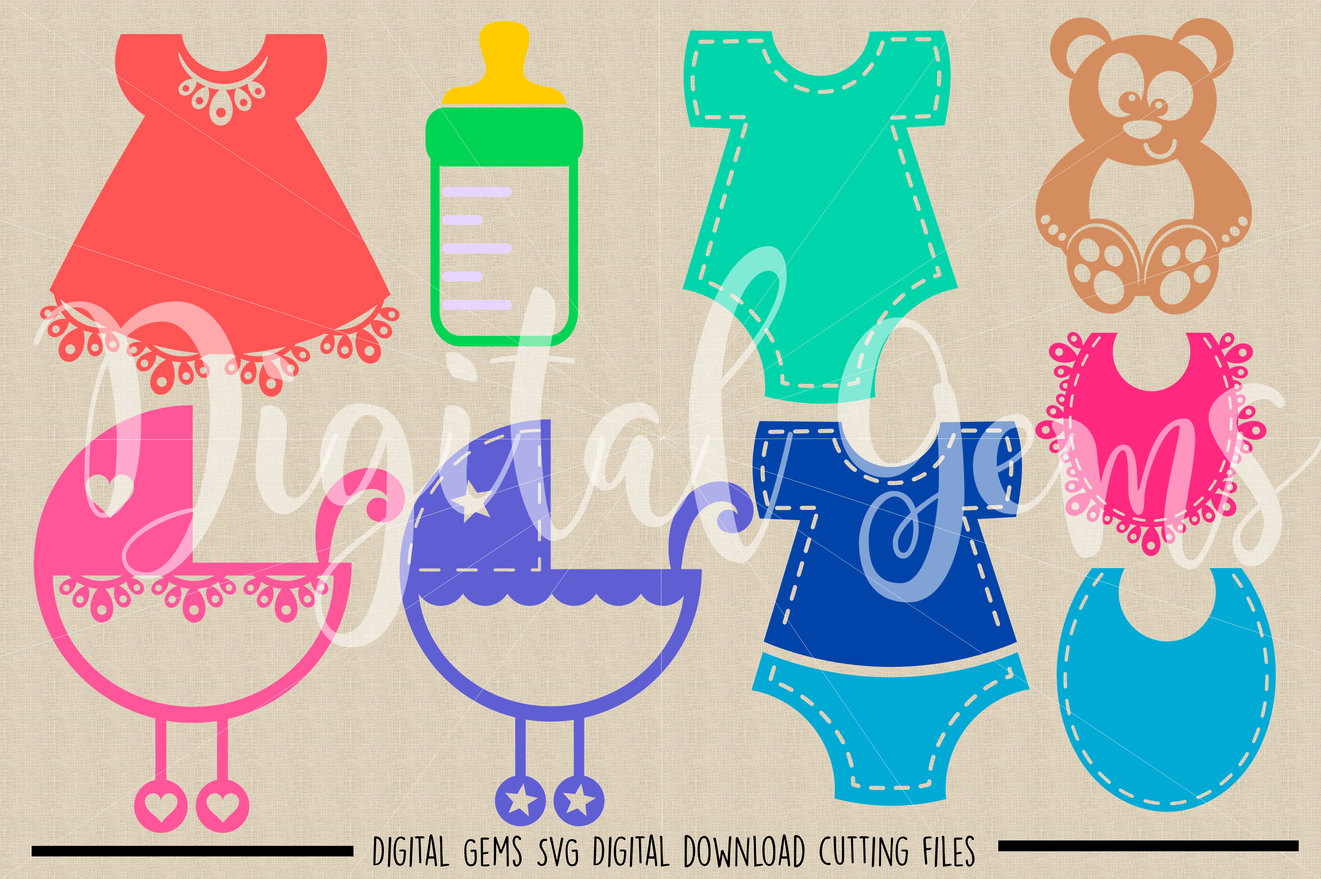 Baby Items SVG / PNG / EPS / DXF files