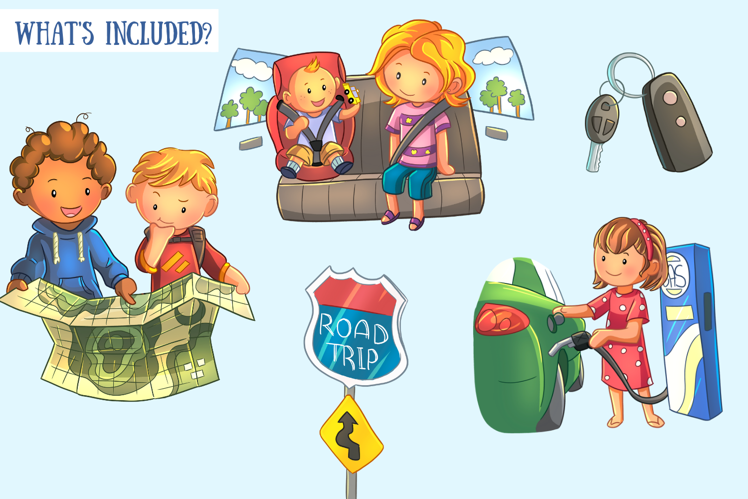 Road Trip Clip Art Collection