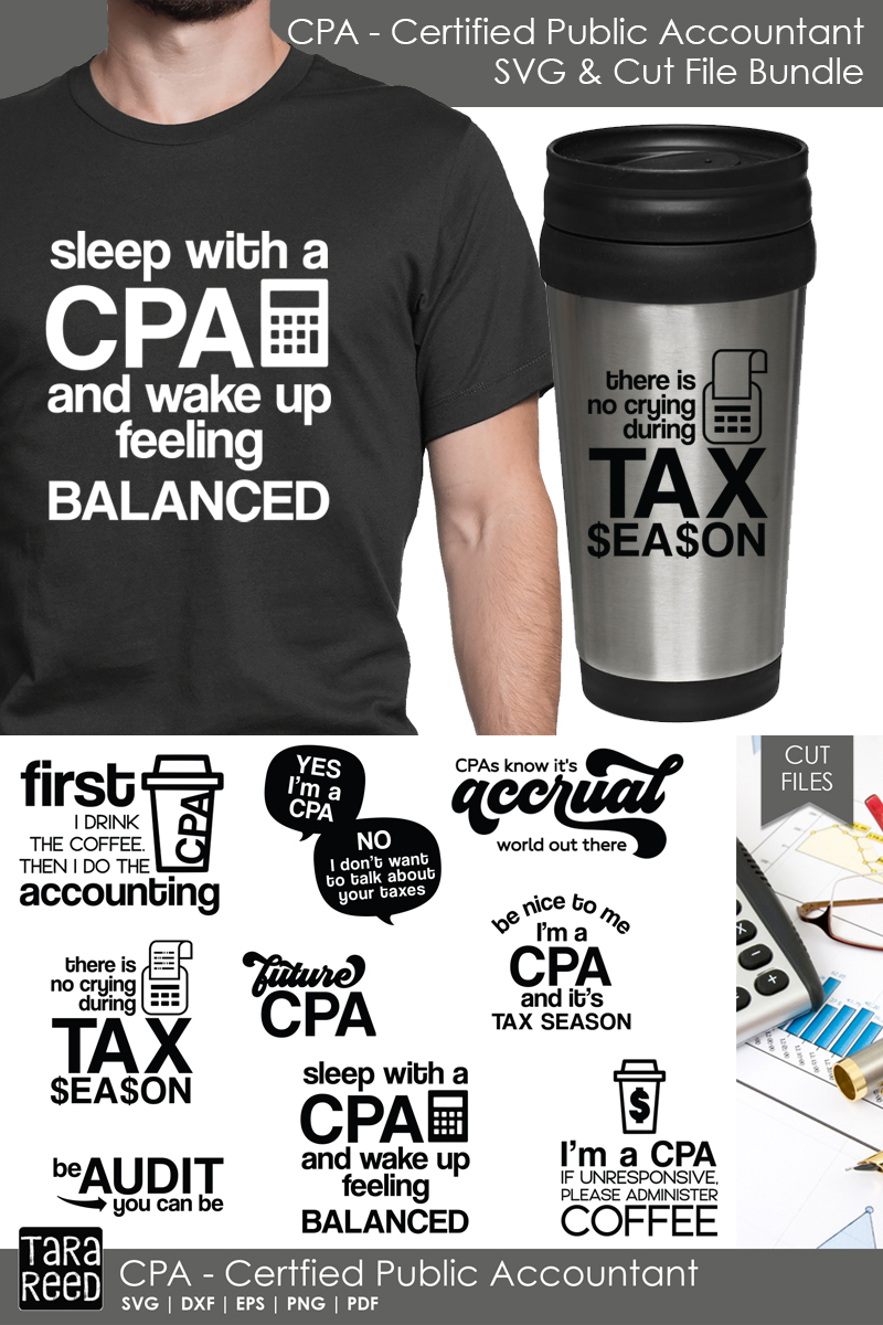 CPA - Certified Public Accountant SVG and Cut Files