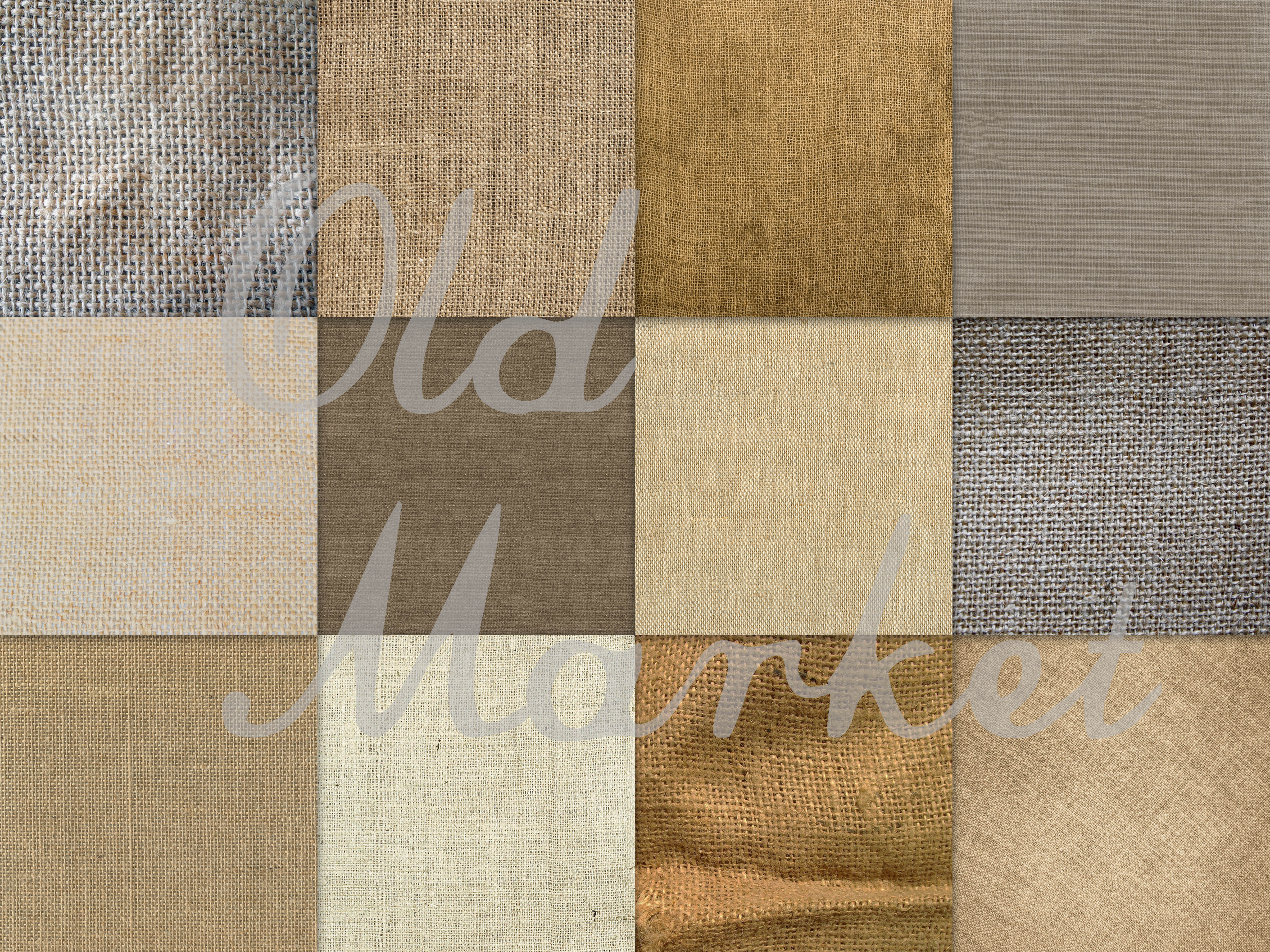 Burlap Textures Digital Paper