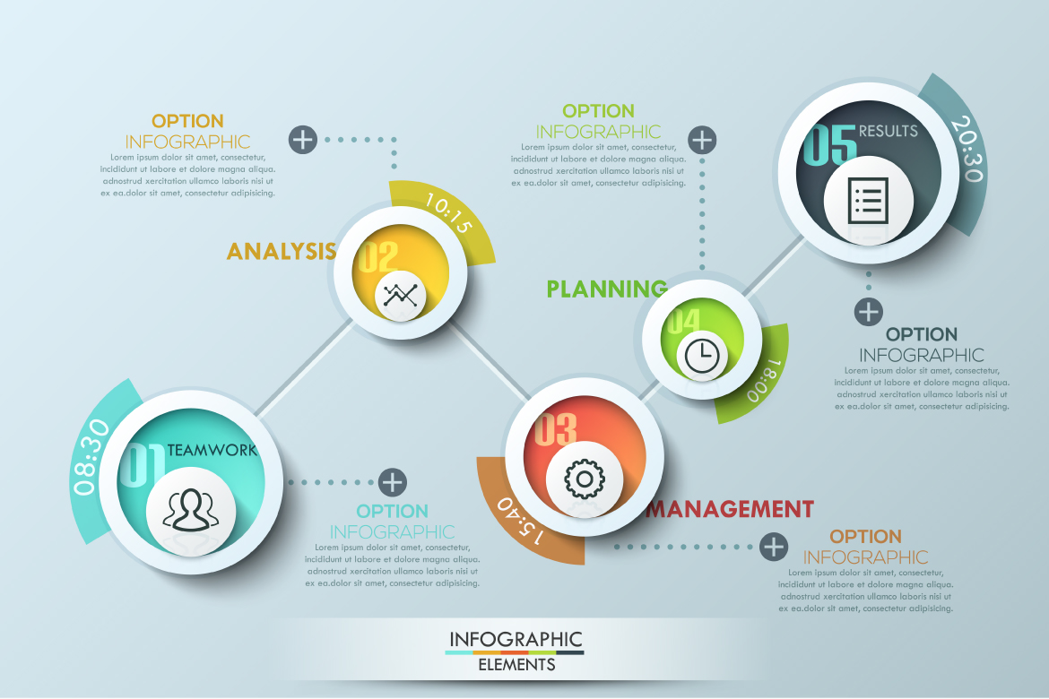 Pure Shape Infographics. Part 2