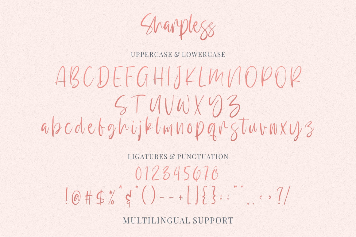 Sharpless - Handwritten With Doodle (437951) | Handwritten | Font Bundles